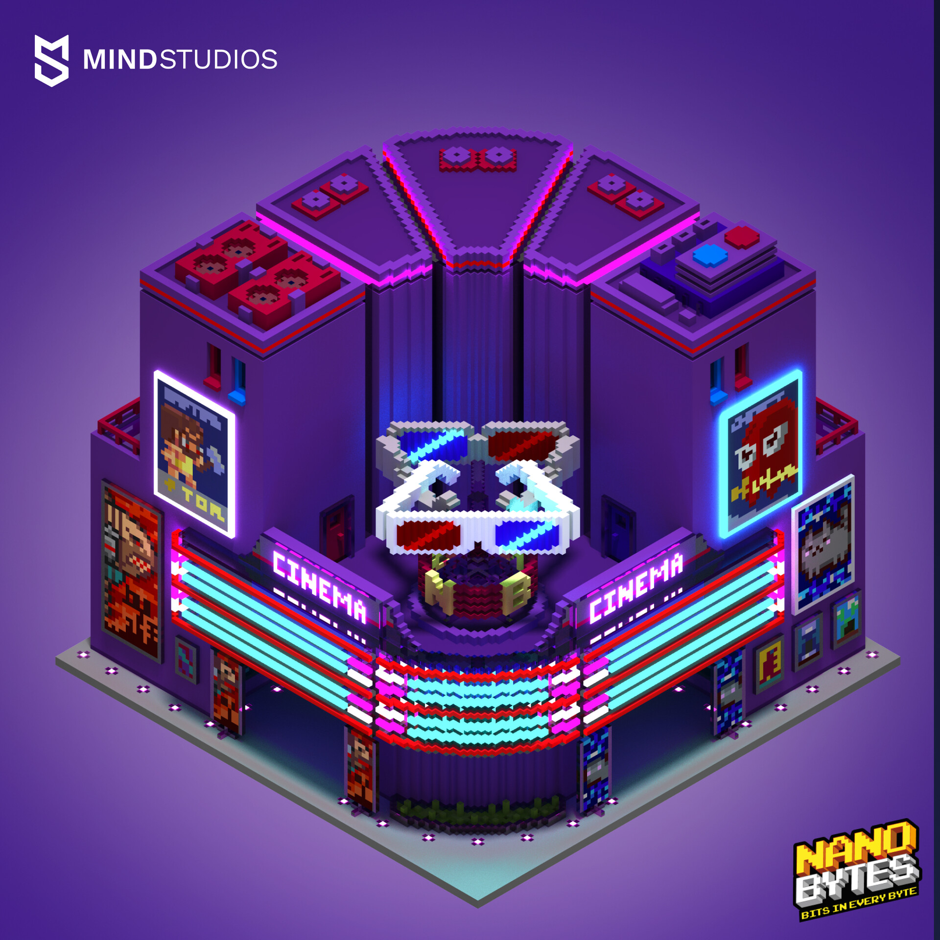 ArtStation - Voxel Cinema @ NanoBytes: ByteWorld