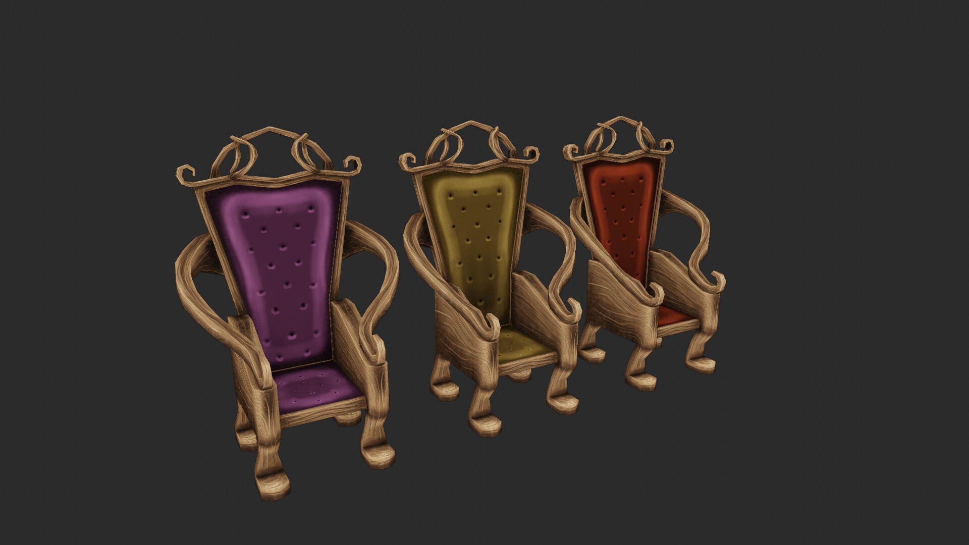 ArtStation - Low poly chair