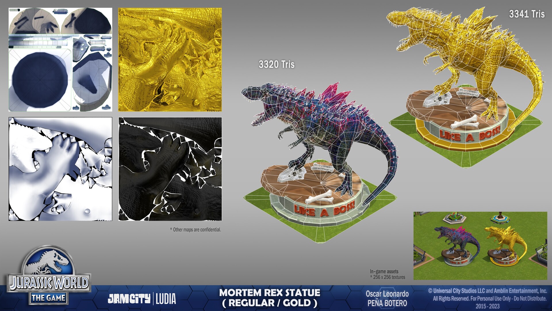 Oscar Pena - Mortem Rex Statue - Jurassic World: The Game