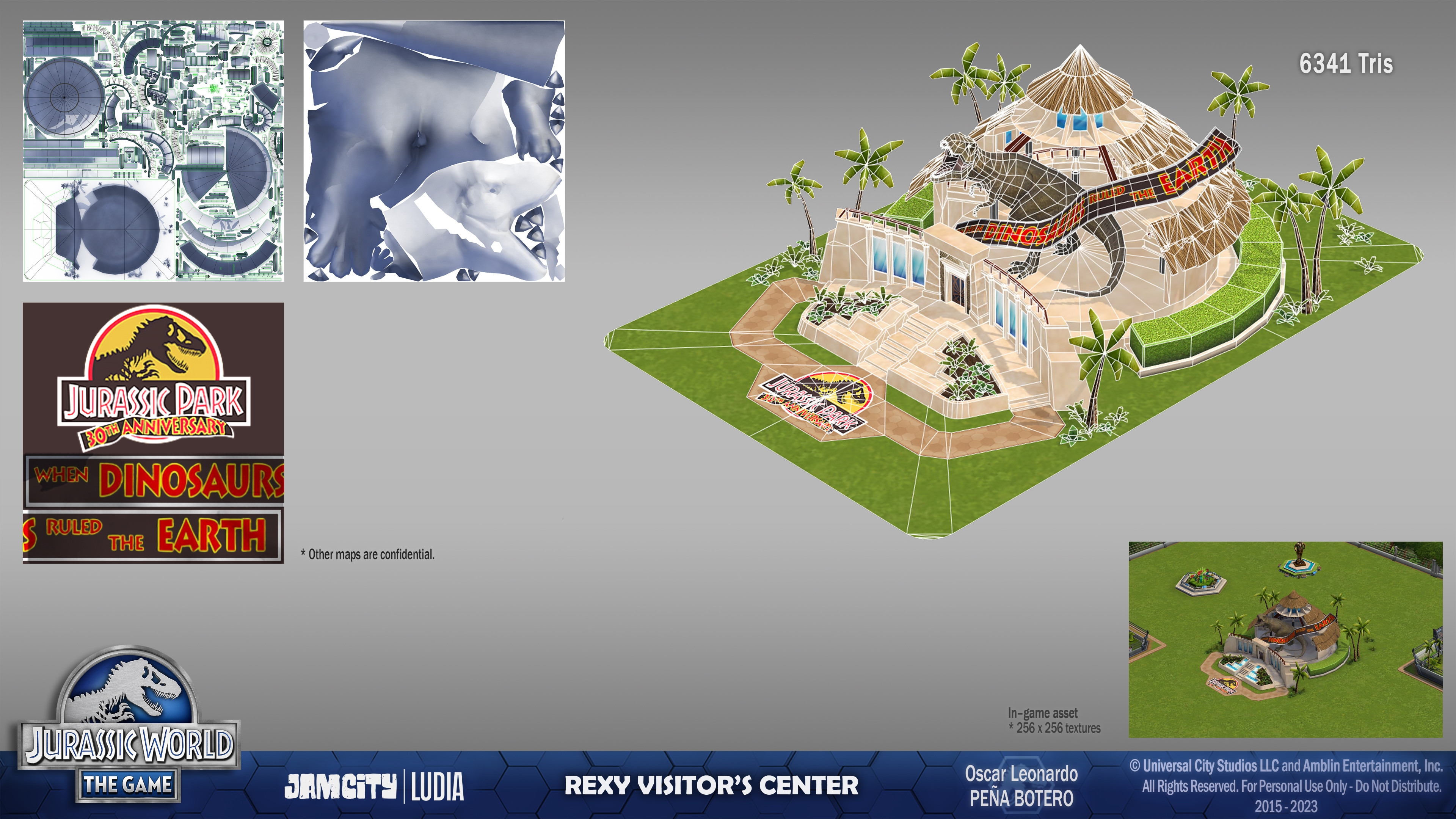 Oscar Pena - Rexy Visitor’s Center - Jurassic World: The Game