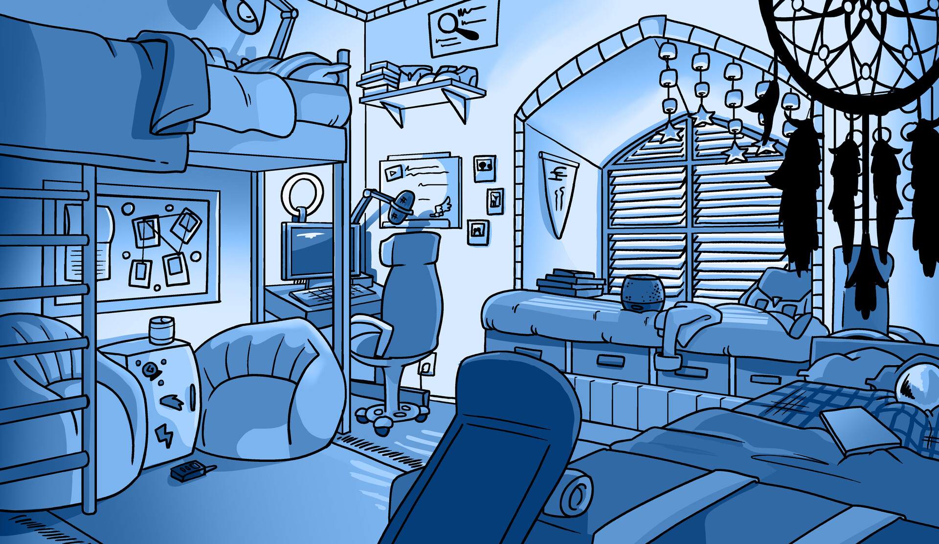 ArtStation - Sullivan Swift: Dorm Room Environment Design