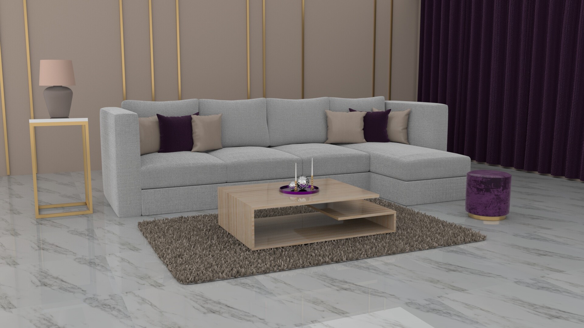 ArtStation - Living Room Model
