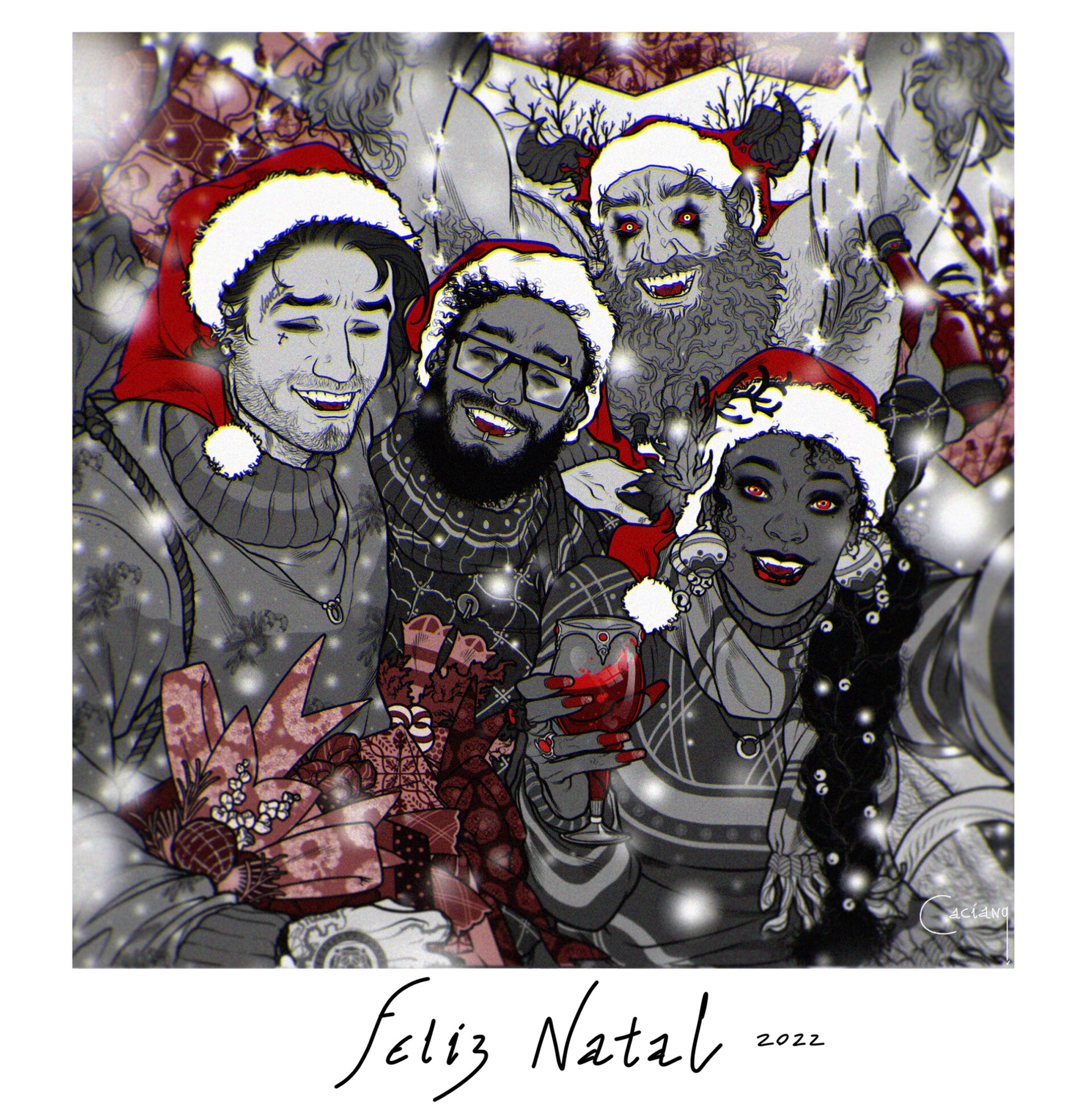 ArtStation - - Merry vampire Christmas