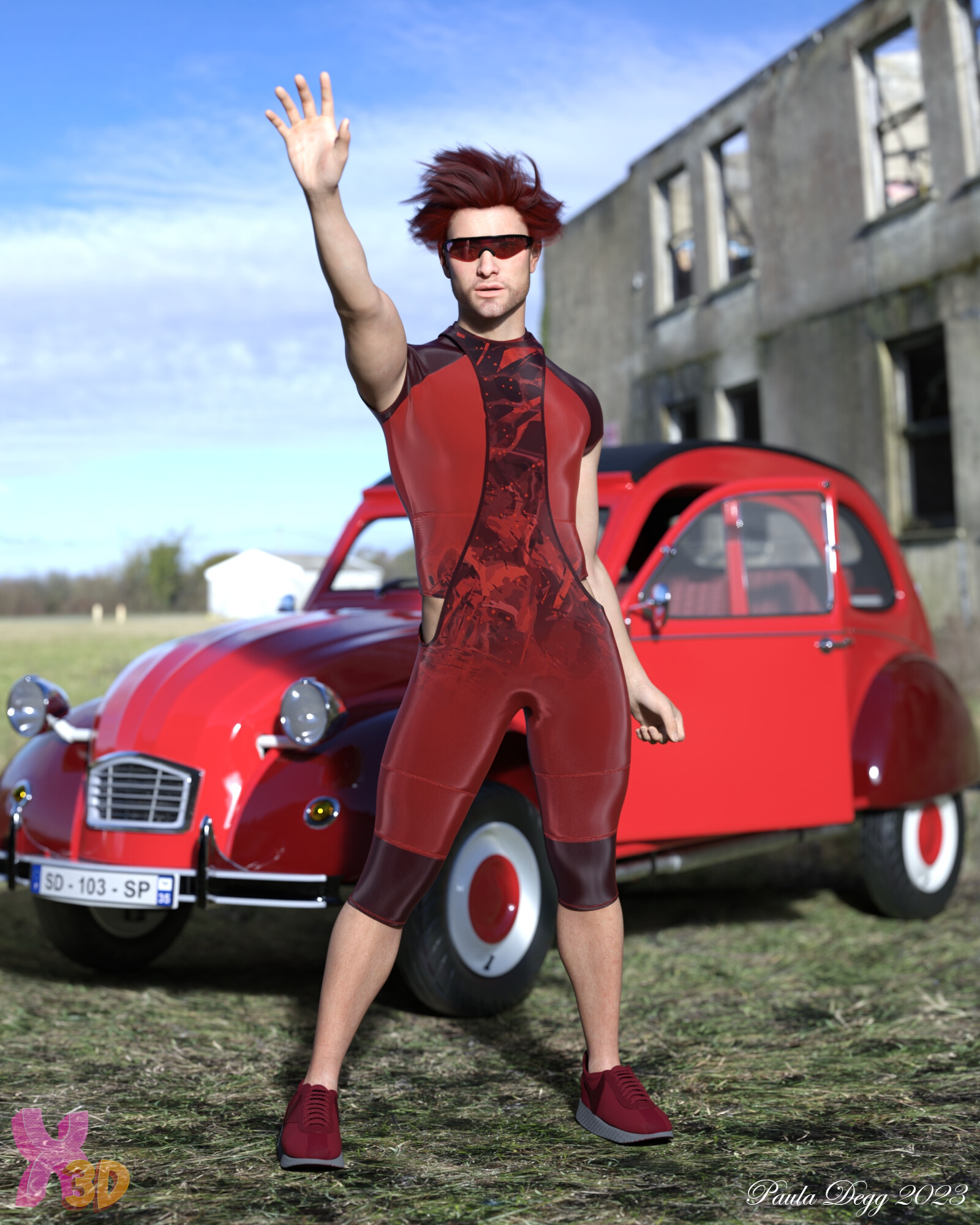 Xtreme3D Studio - BSB - Axel Outfit and Texture Expansion for G9 by Kaos3D