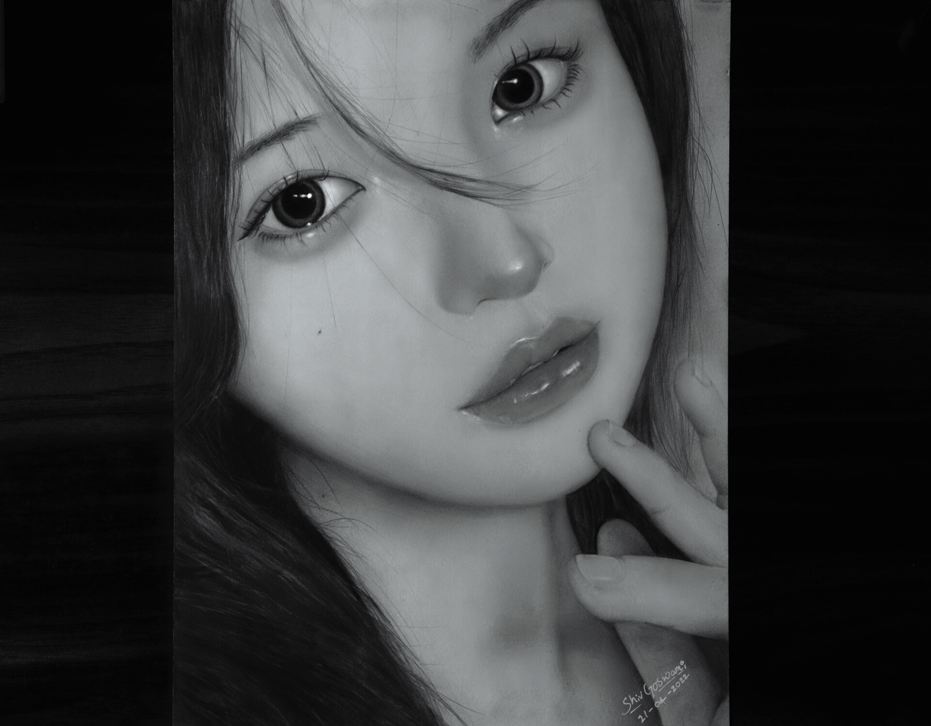 ArtStation - Graphite Portrait On Paper