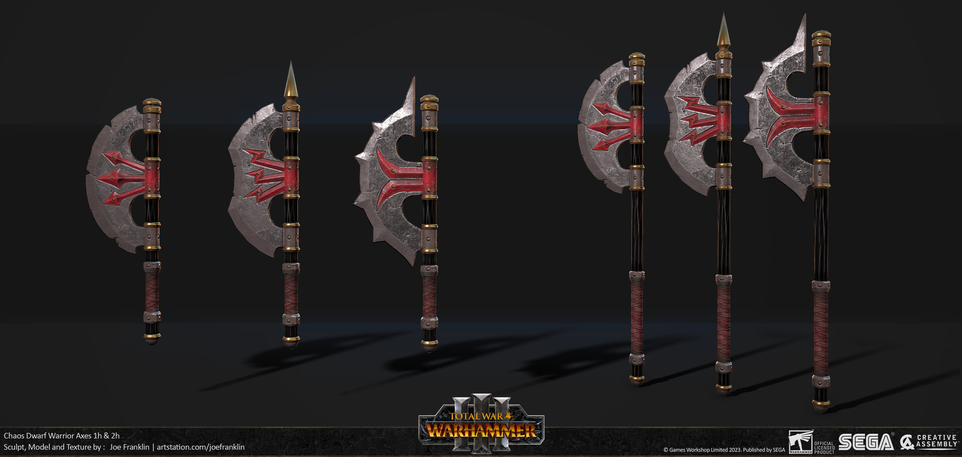 Joe Franklin - Chaos Dwarf Warrior Weapons - Total War: Warhammer 3 ...