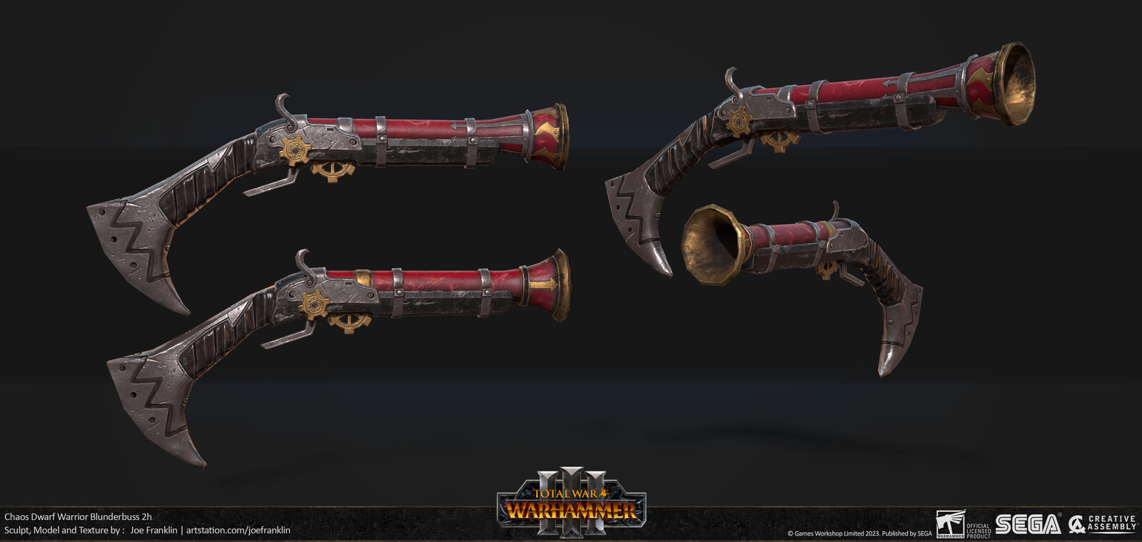 Joe Franklin - Chaos Dwarf Warrior Weapons - Total War: Warhammer 3 ...