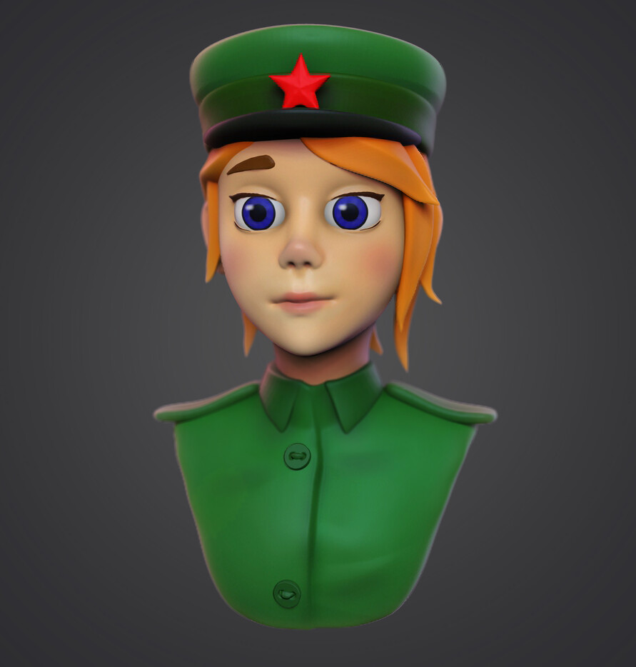 ArtStation - Log-chan | KGB girl