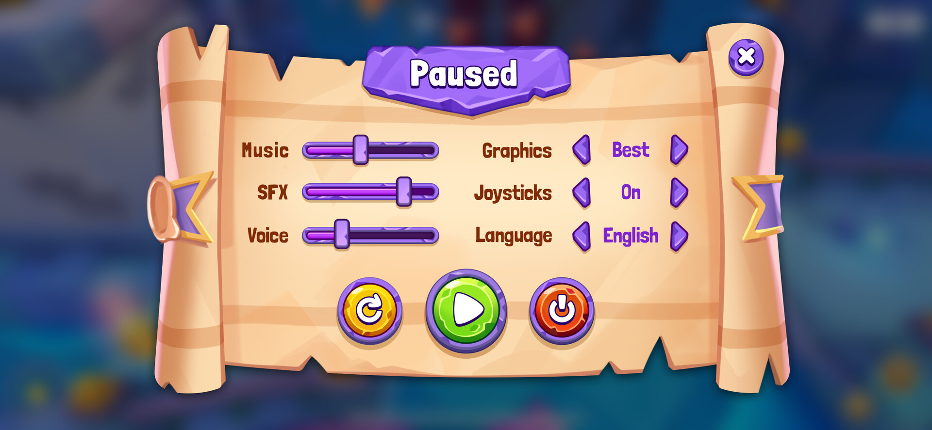 ArtStation - 3D Platformer UI Concept