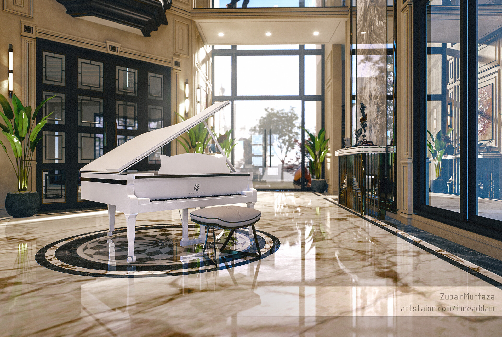 ArtStation - Interior Design Visualization Of a Neo Classical House ...