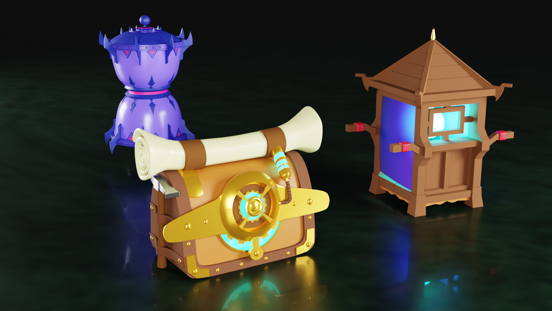 ArtStation - Cyclops' house from Mobile Legends