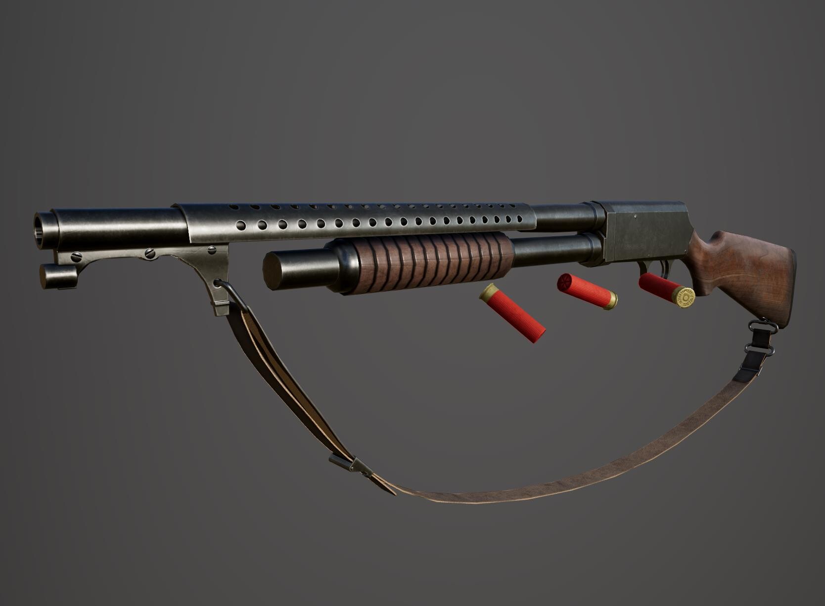 ArtStation - 3D Model for Game: Stevens Model 520-30