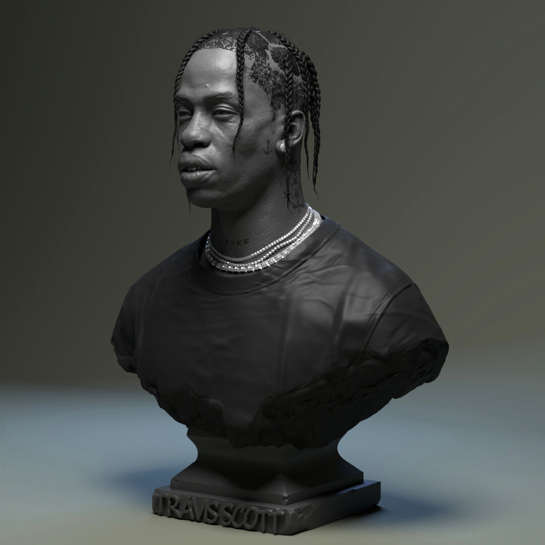 ArtStation - Travis Scott portrait