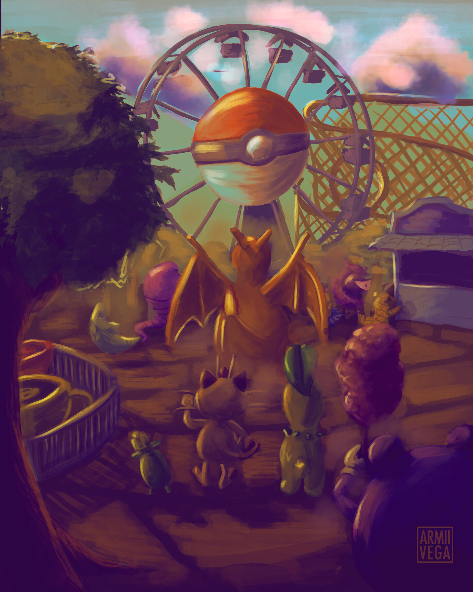ArtStation - Fun Park of pokemon