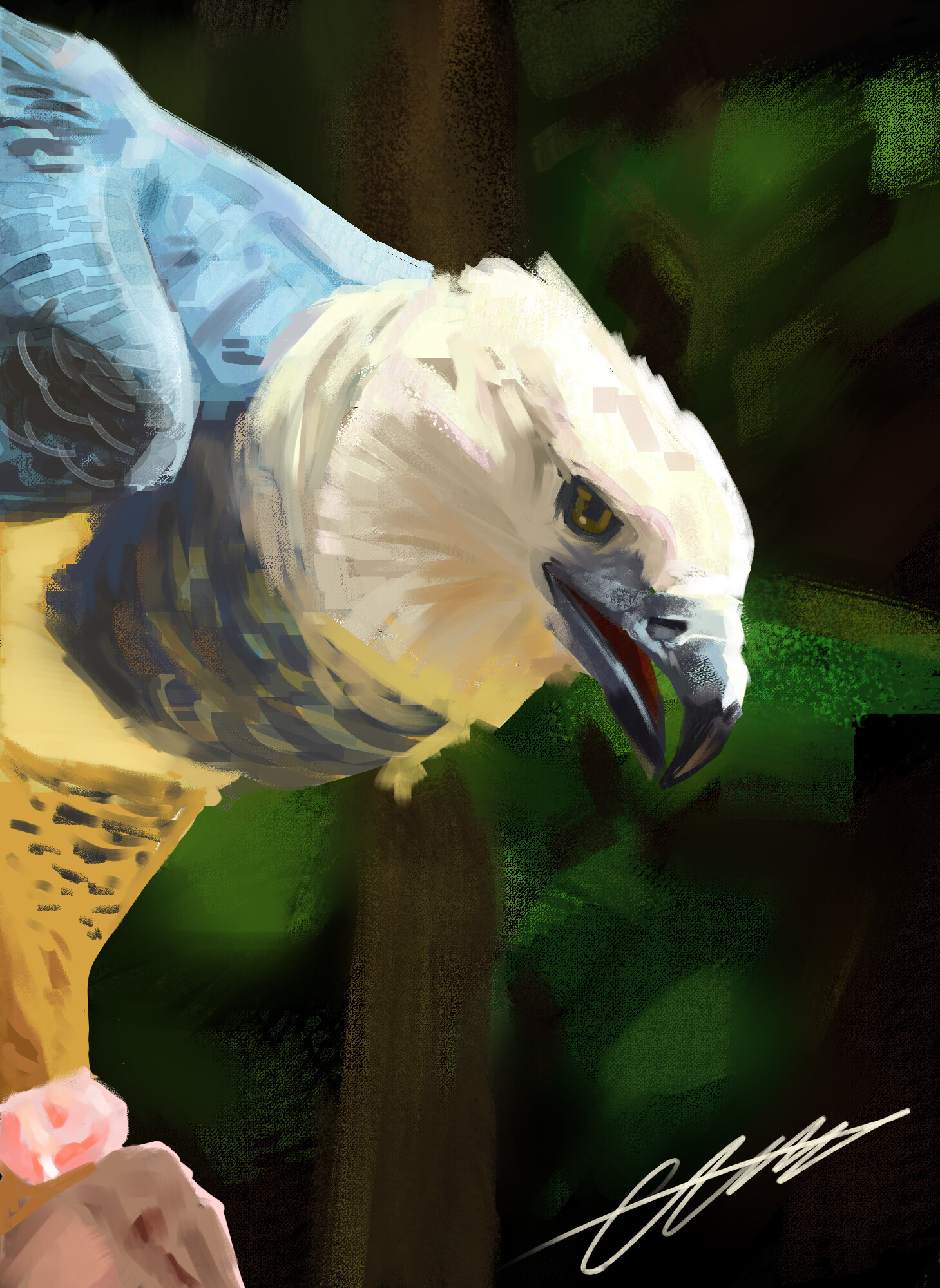 ArtStation - Eagle Quick Paint Study