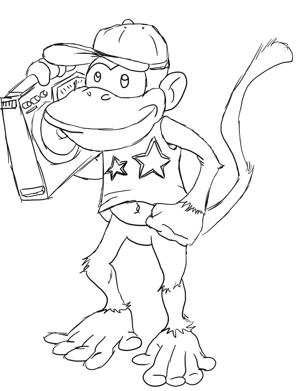 Diddy Kong Drawing