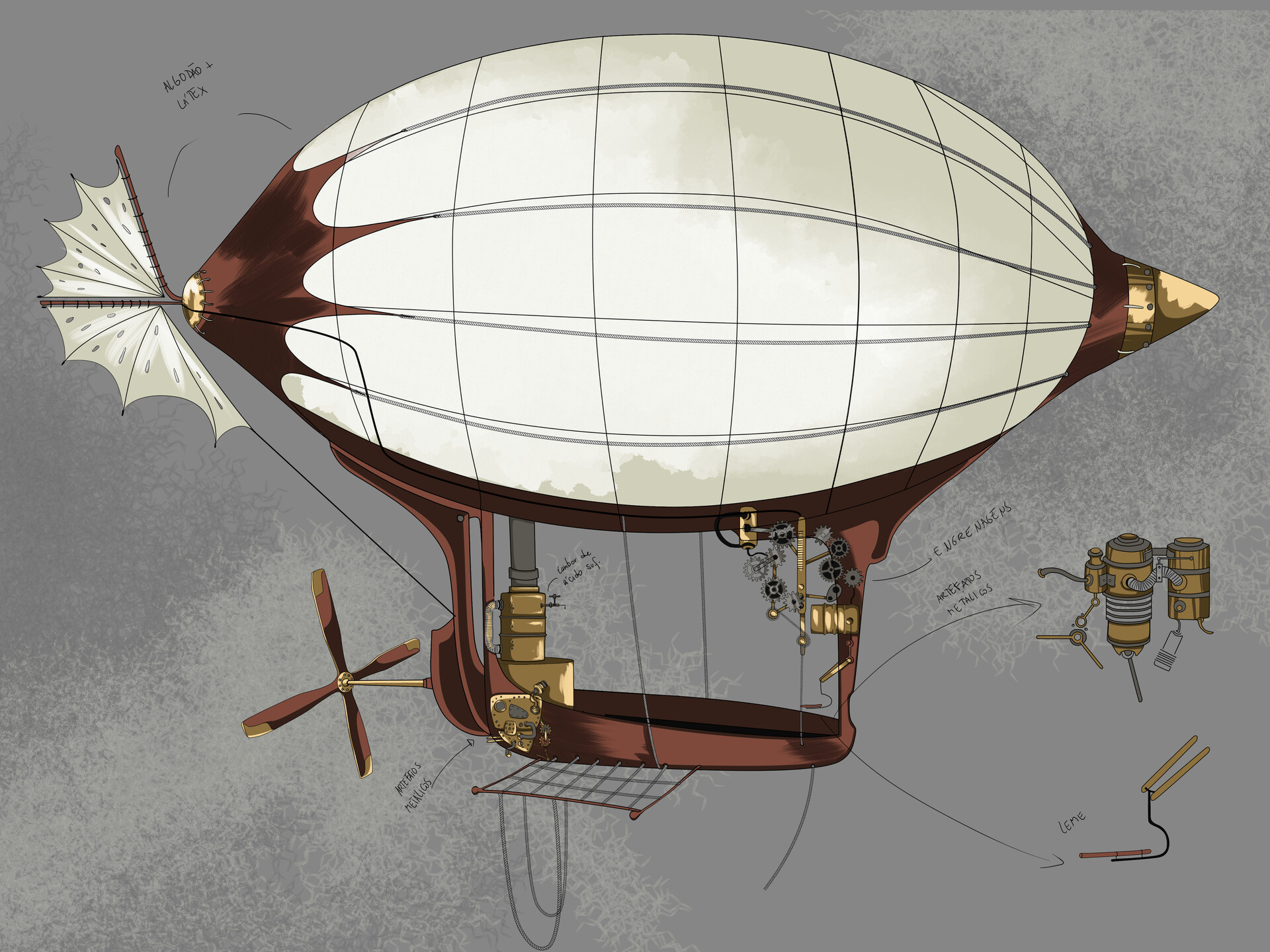 ArtStation - STEAMPUNK AIRSHIP CONCEPT ART