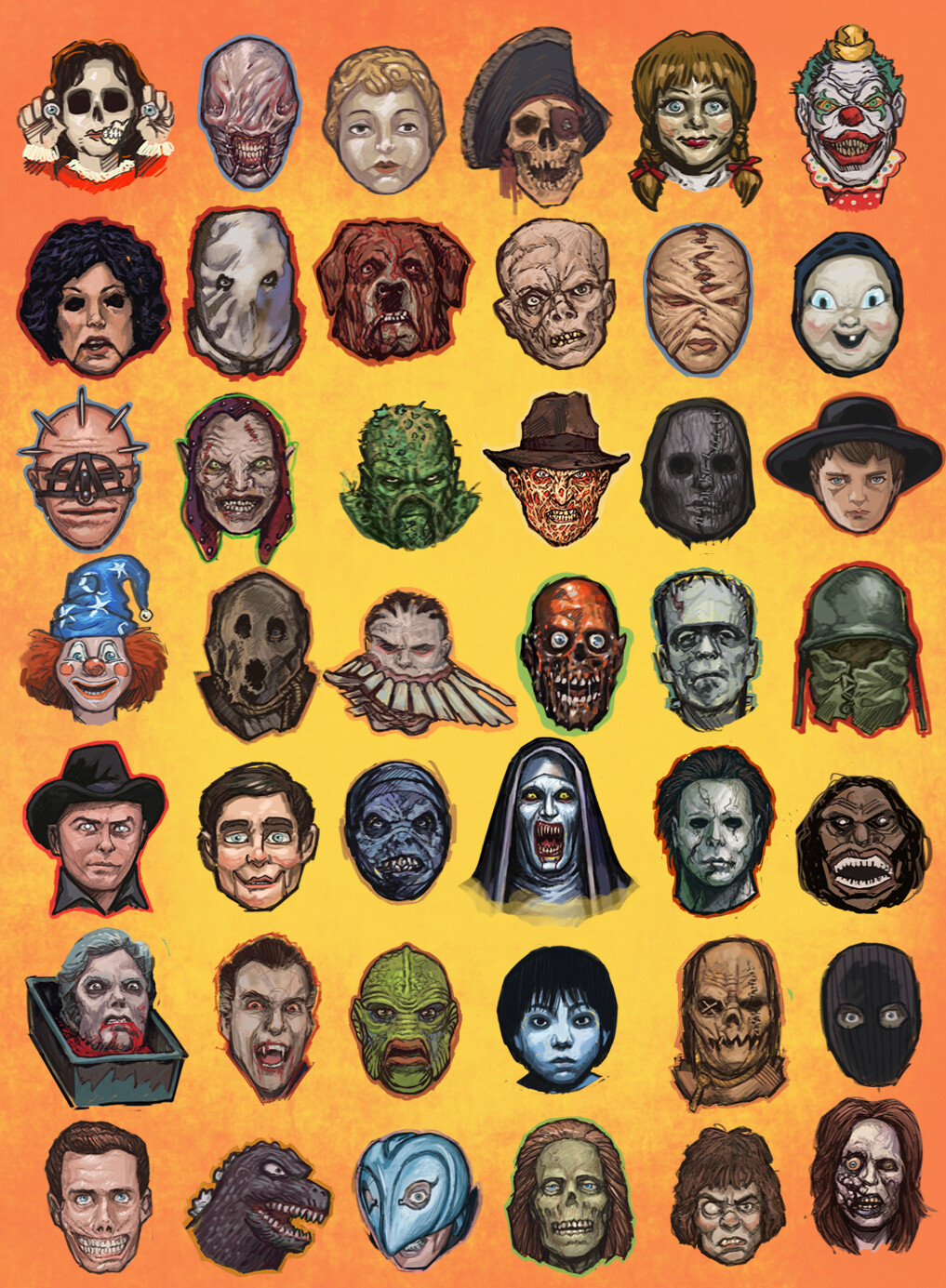 ArtStation - HORROR FACES 2