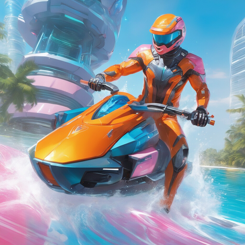 ArtStation - riding a modern water jet vehicle