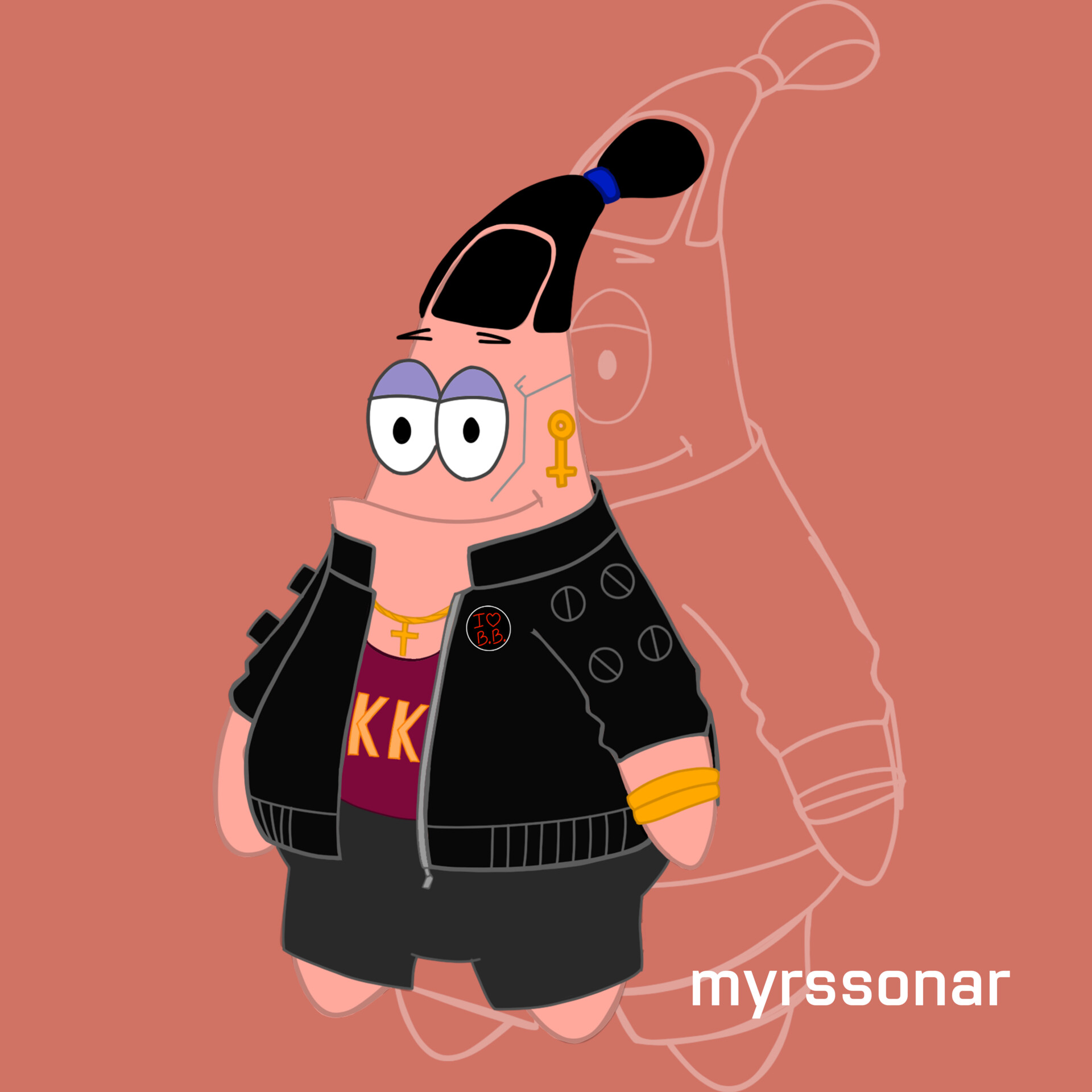 Mayuresh Sonar - SpongeBob Squarepants X Cyberpunk 2077 Fan art