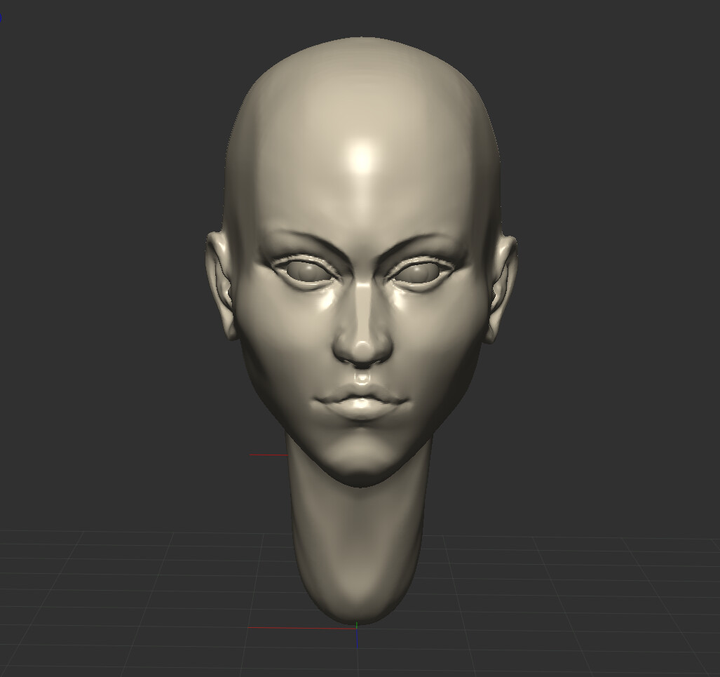 ArtStation - girl's head sculpt pratise