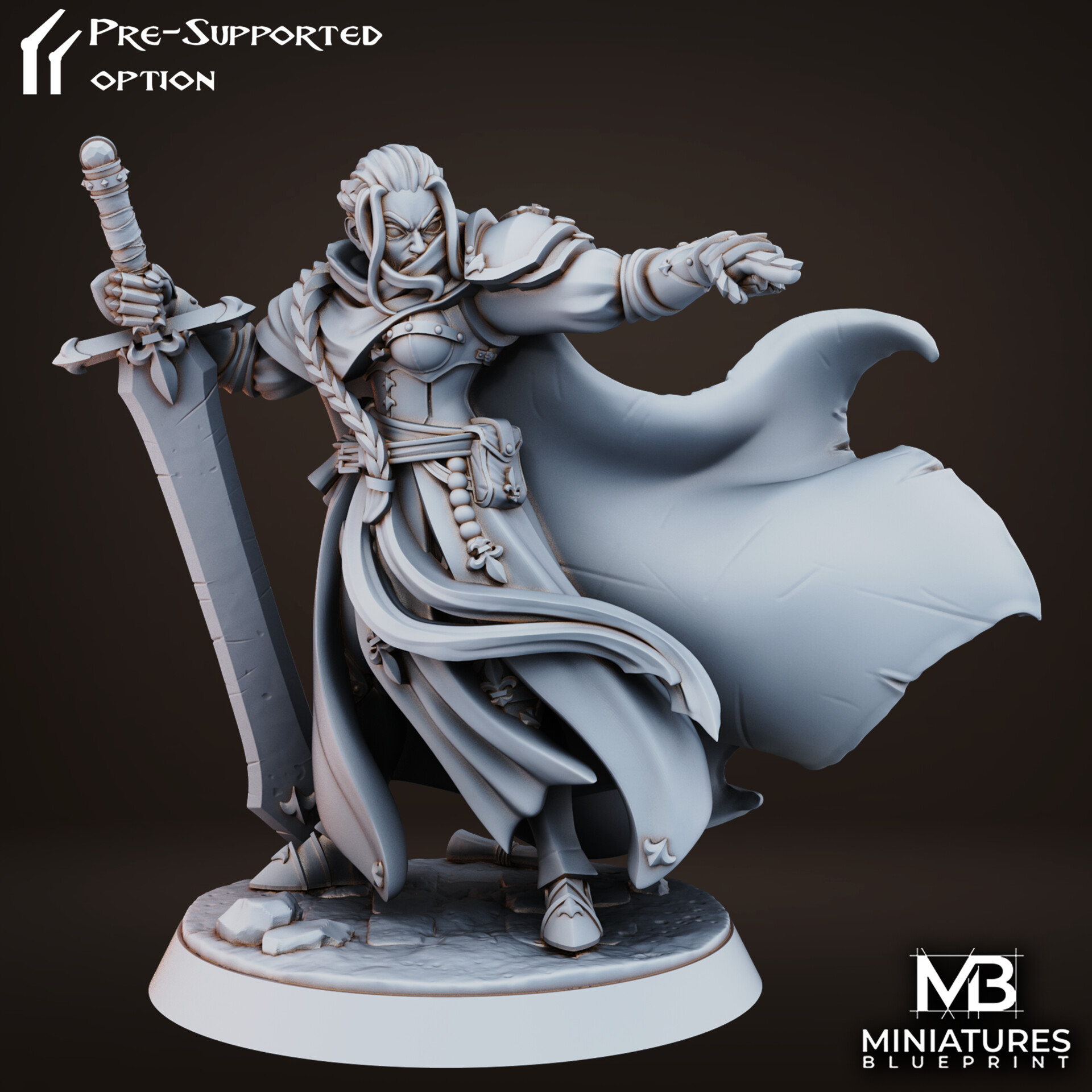 Miniatures Blueprint - Females Knight