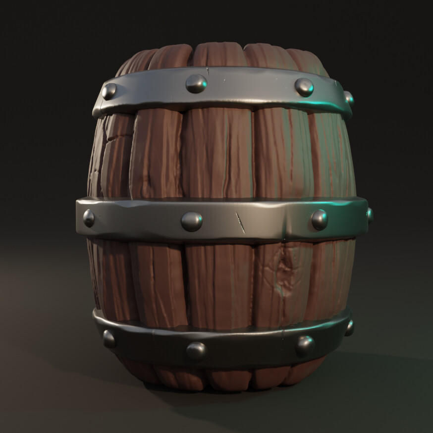 ArtStation - Stylized Barrel