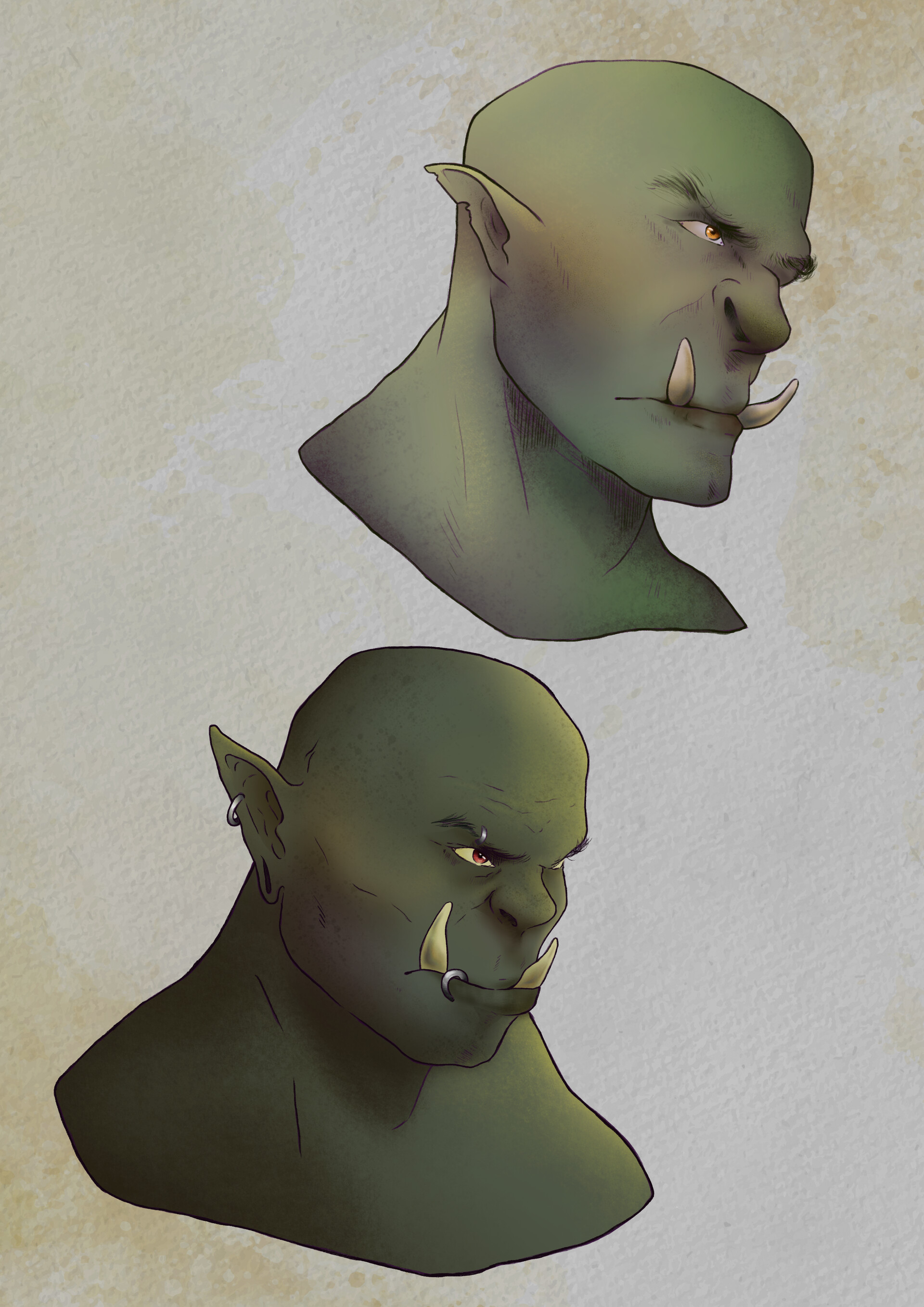 ArtStation - Orc busts