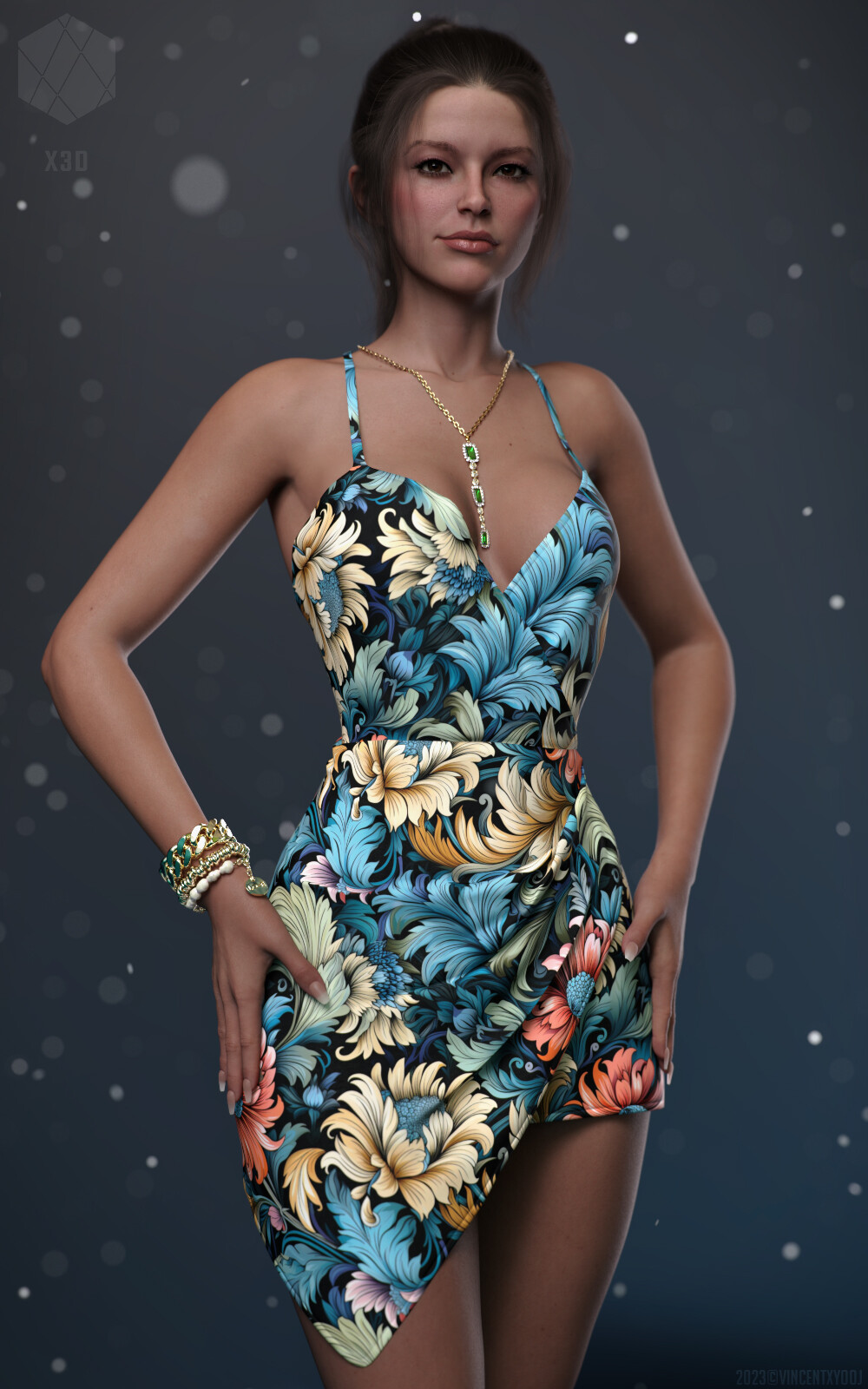 Xtreme3D Studio - dForce Ella Outfit for G9 by Arryn and Onnel