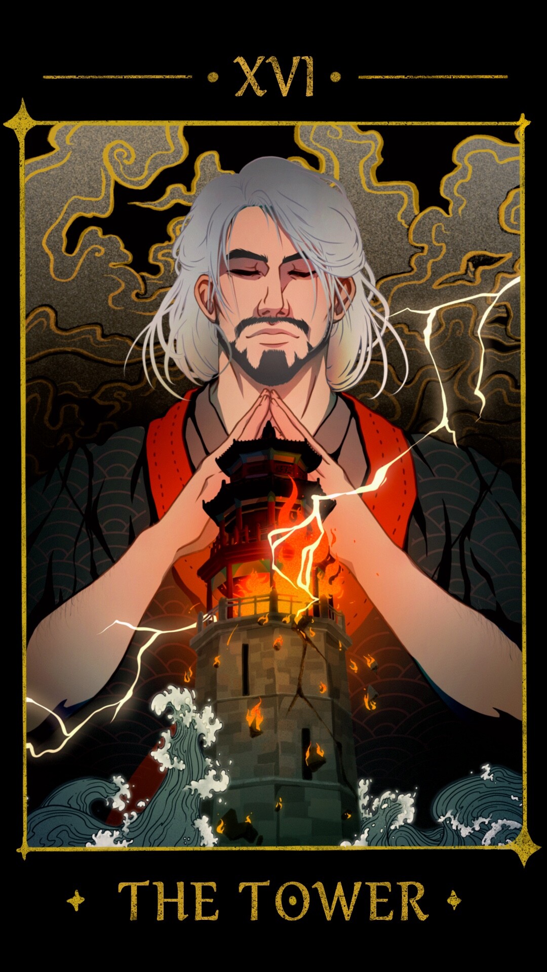 ArtStation - The TOWER tarot card