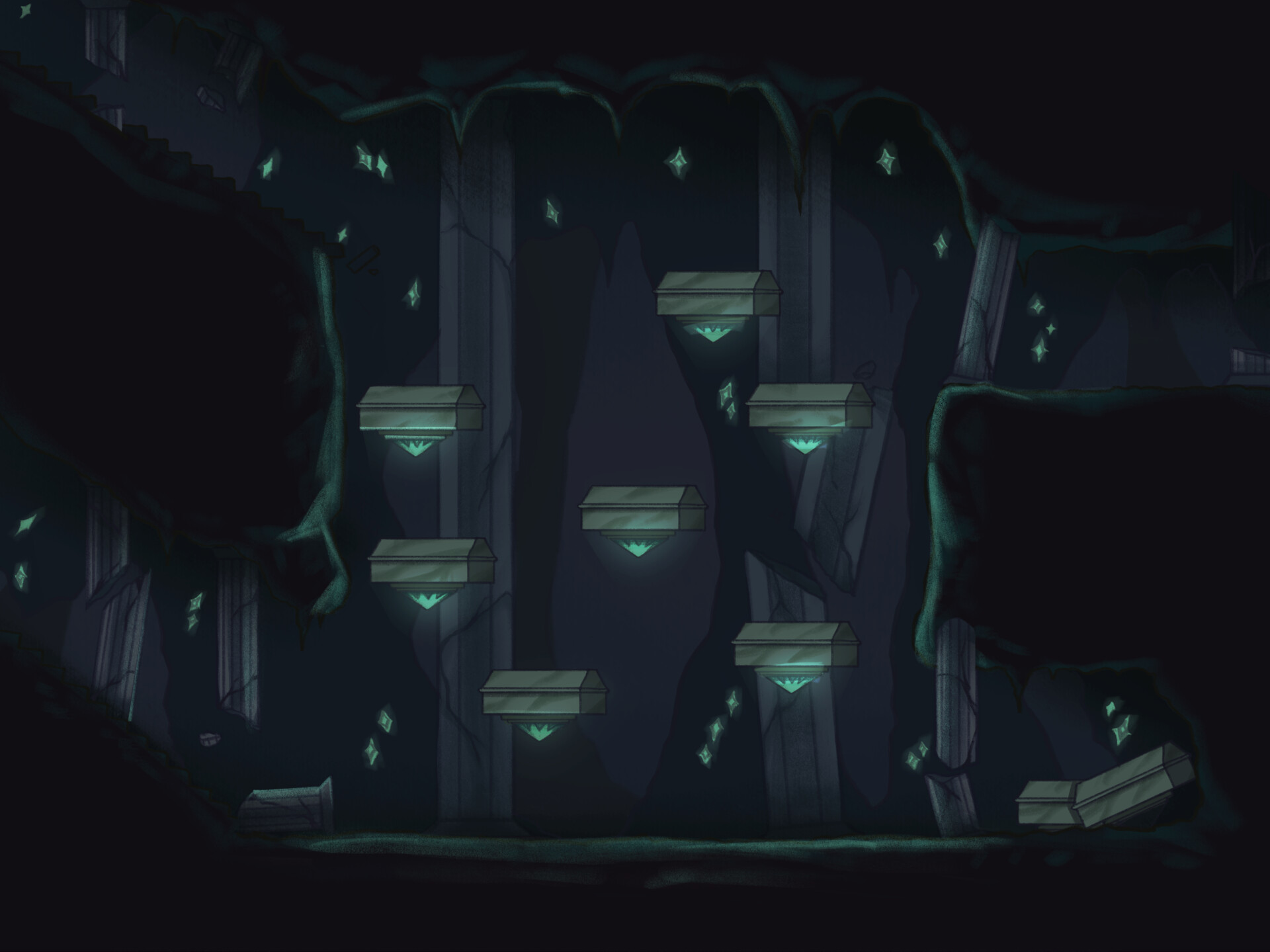 ArtStation - The Underground Catacombs- Concept Art for Harpy Raiders