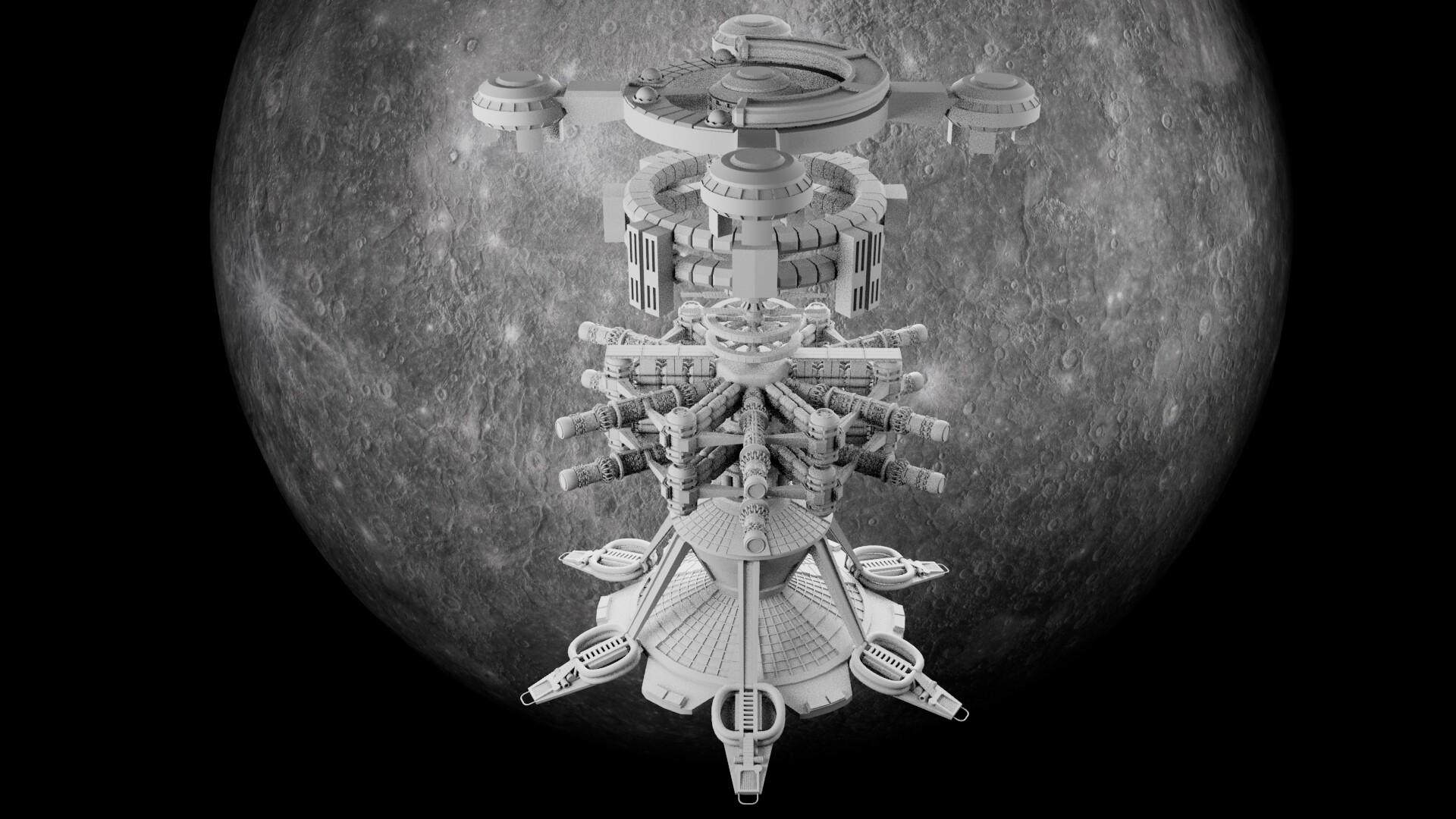 ArtStation - 3D Modeling /space ship/game/game assets/prop/Pros Assets ...