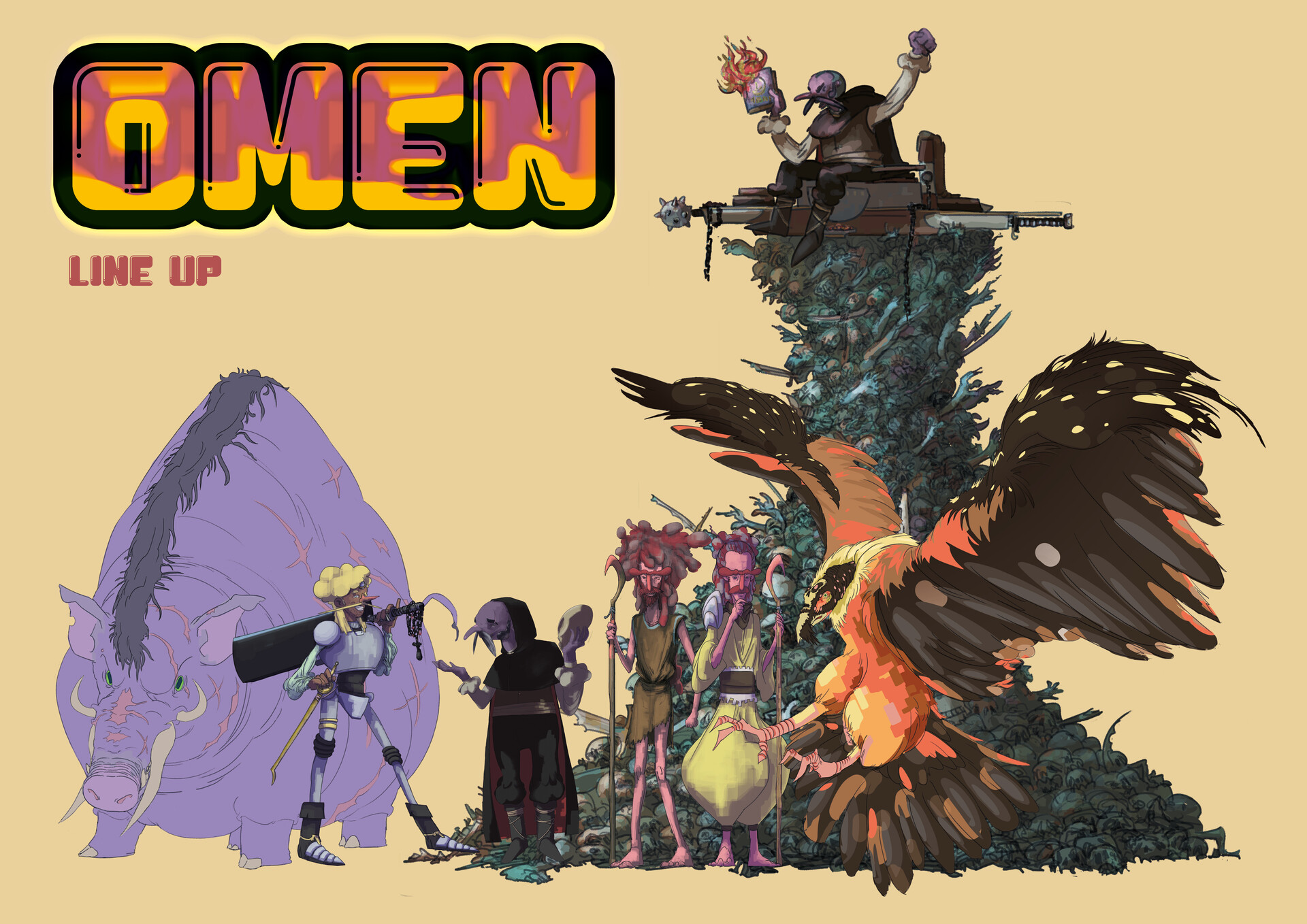 ArtStation - OMEN project, LINE UP