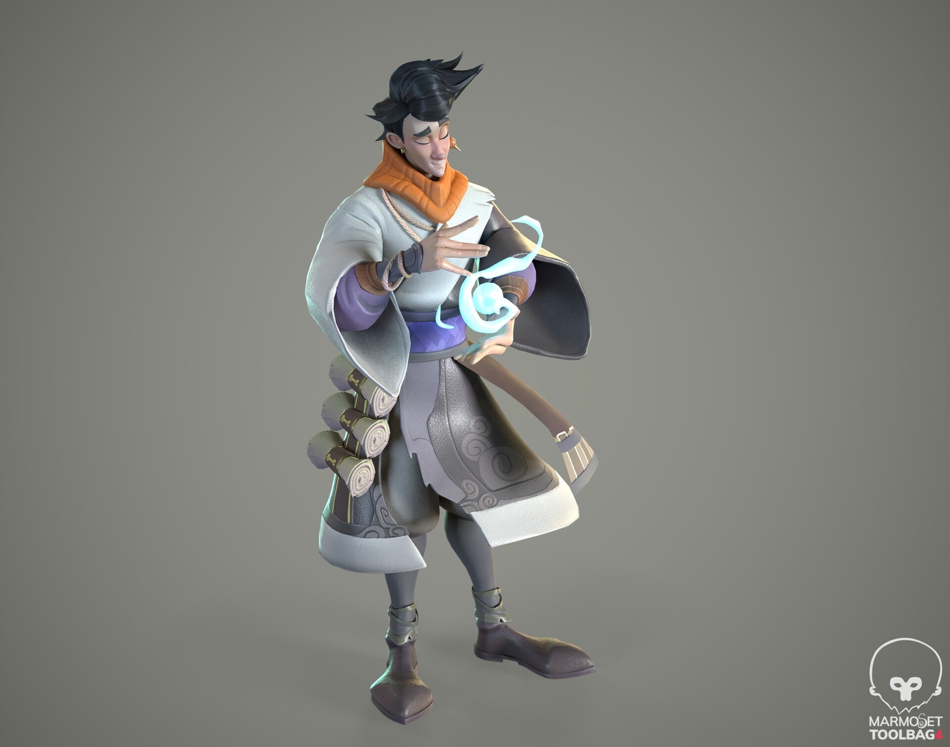 ArtStation - Cherry Che - Aaron the Temple Monk