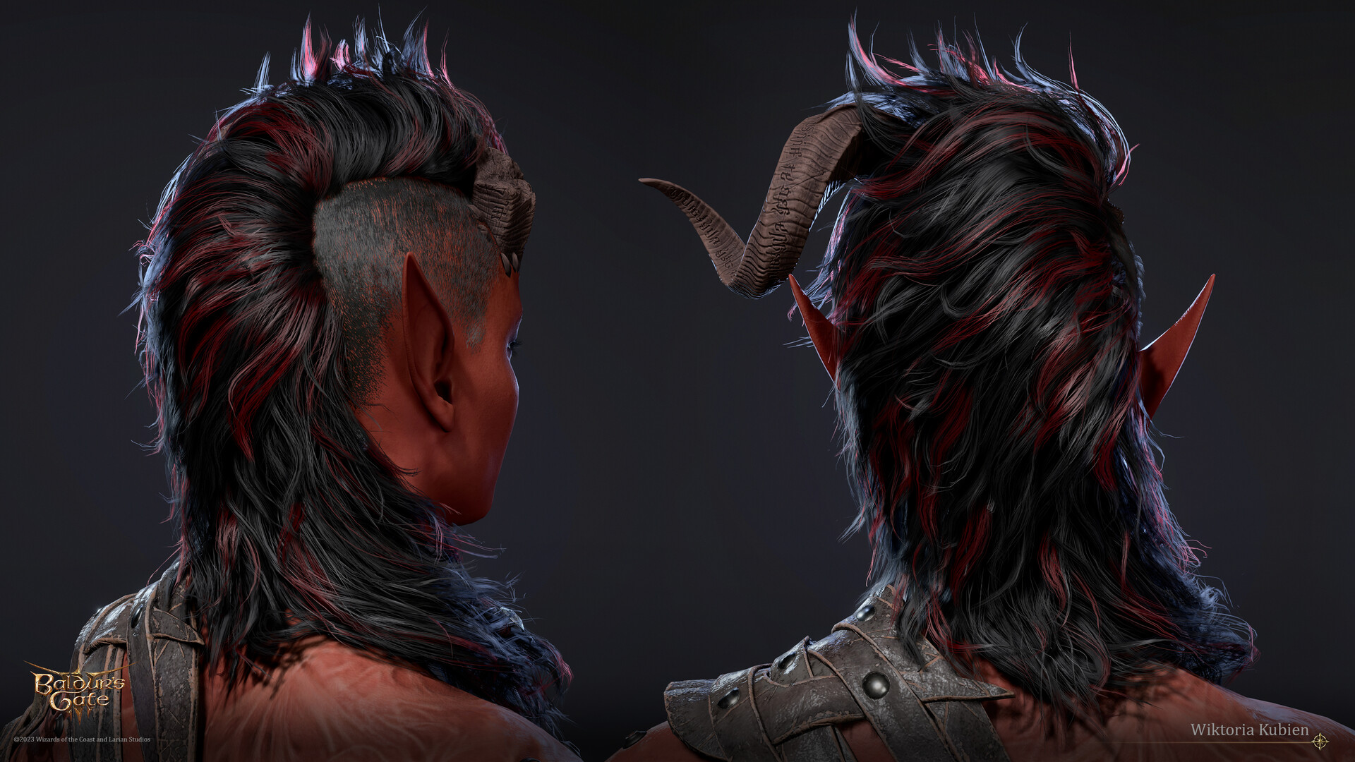 Wiktoria Kubien - Baldur's Gate 3 - Karlach's hair