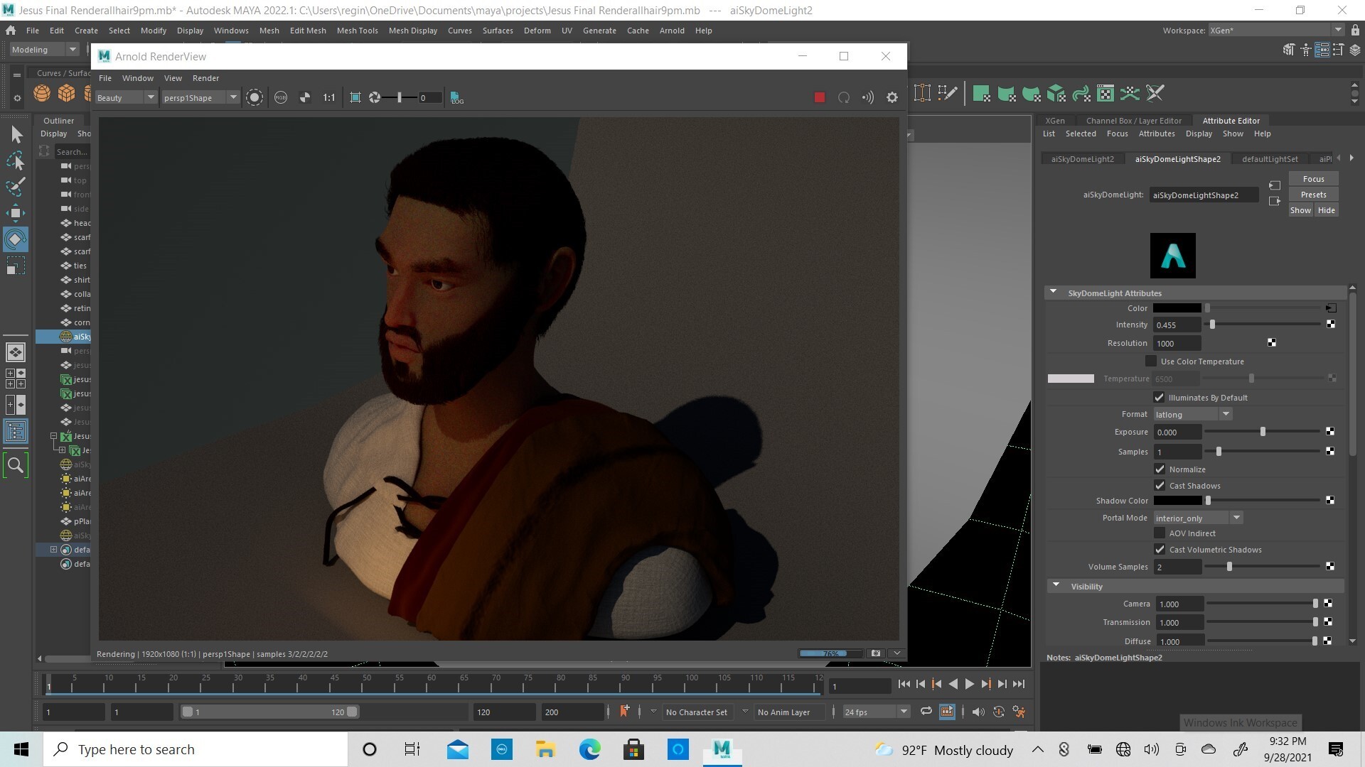 Regina - 3D Jesus - my first sculpt