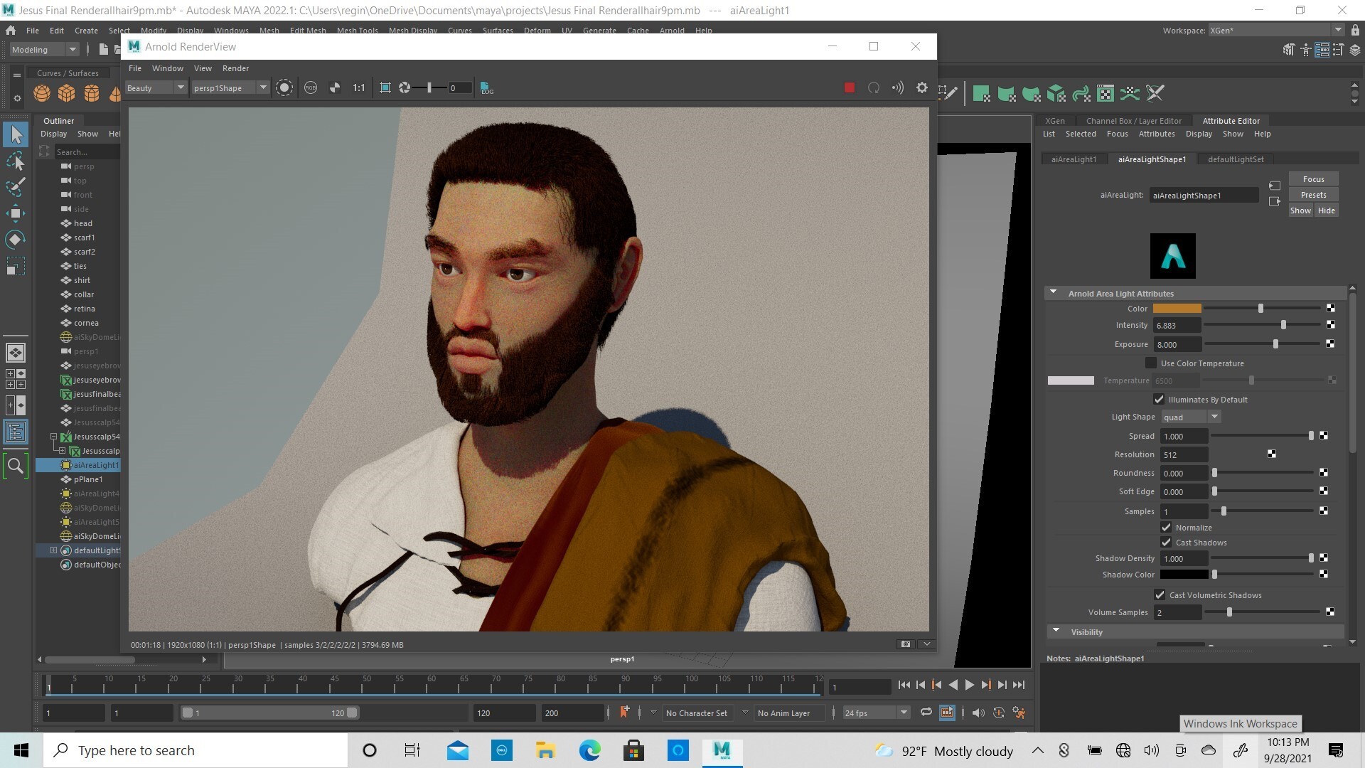 Regina - 3D Jesus - my first sculpt