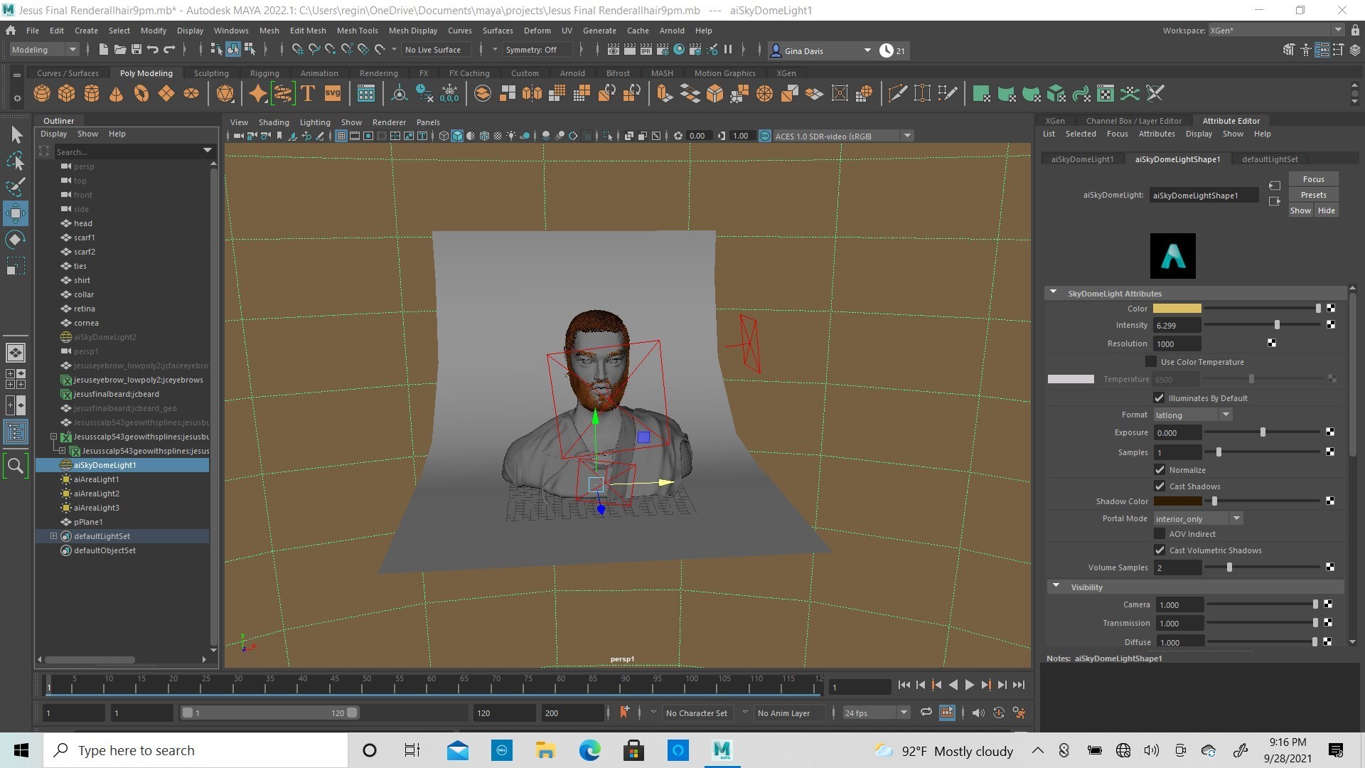 Regina - 3D Jesus - my first sculpt