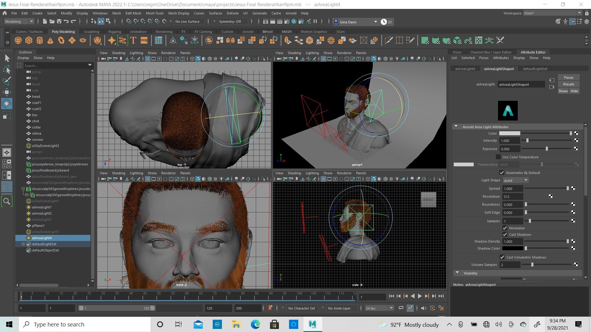 Regina - 3D Jesus - my first sculpt