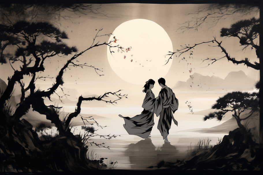 ArtStation - Couple dancing in the moonlight
