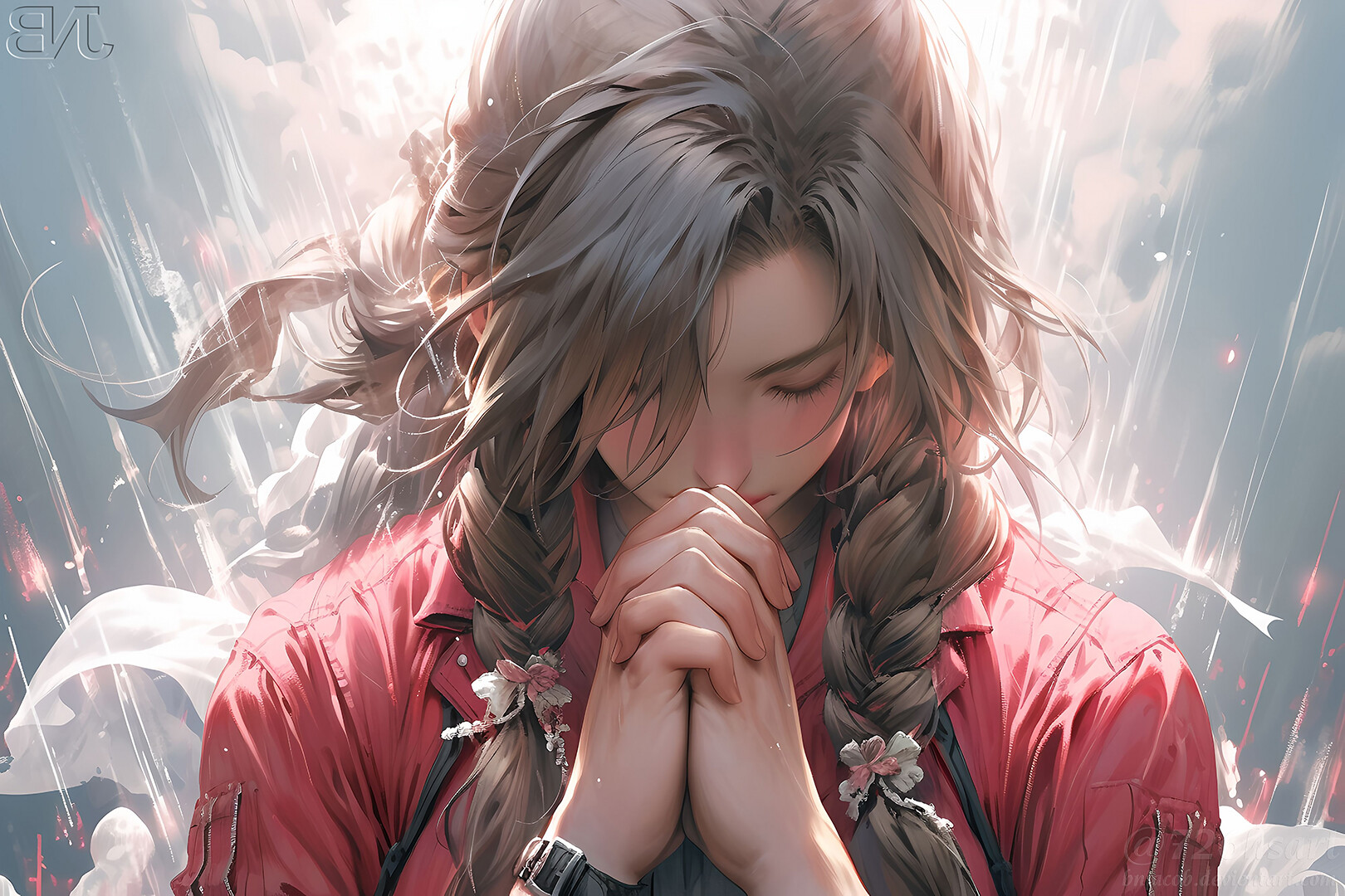 ArtStation - (Fan art) Aerith - Final Fantasy VII