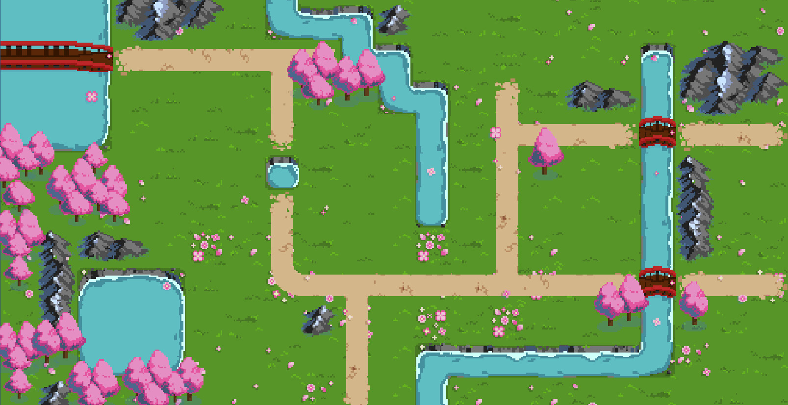 ArtStation - Sakura Biome - Wargroove Study