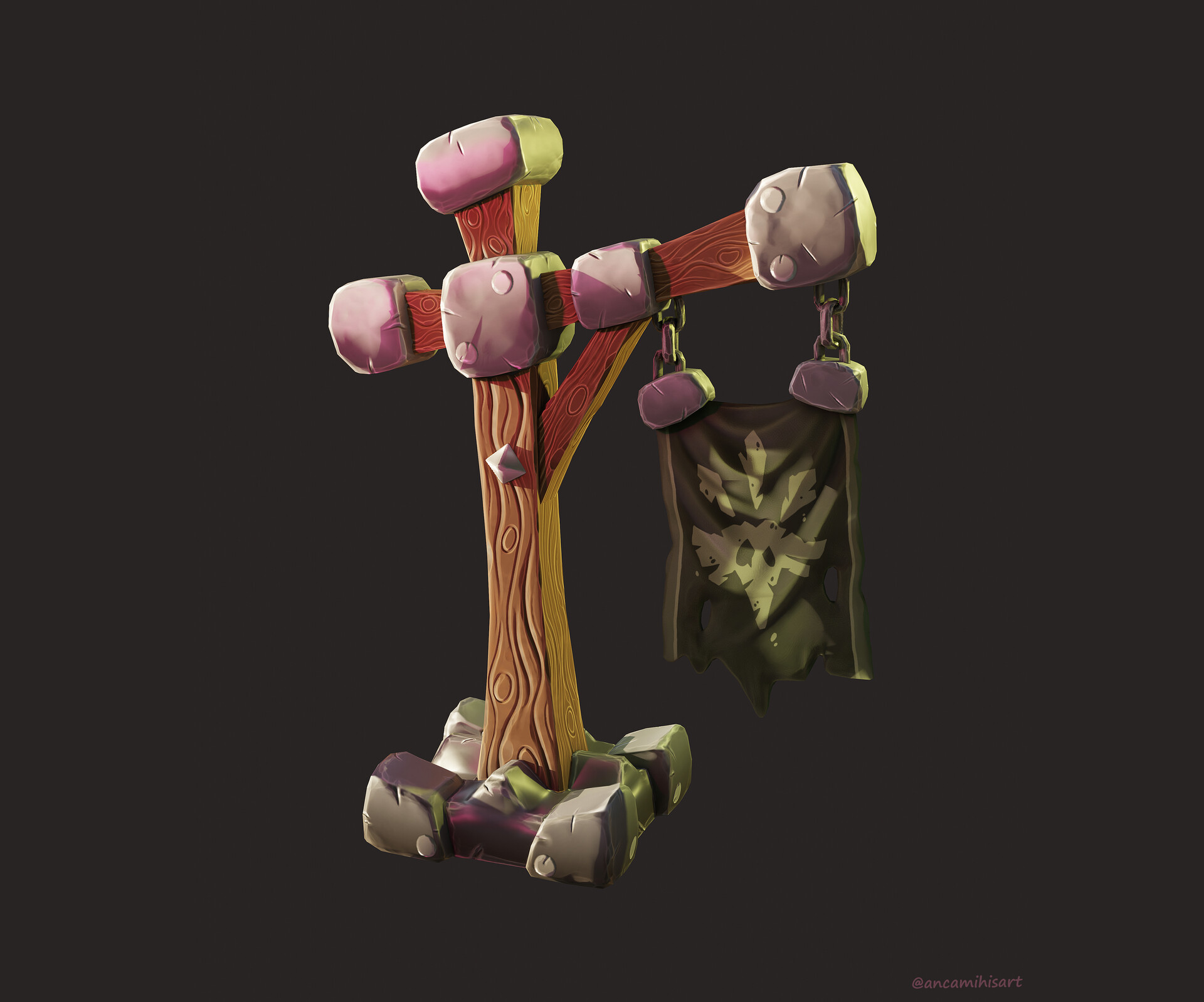 ArtStation - Stylized Signpost