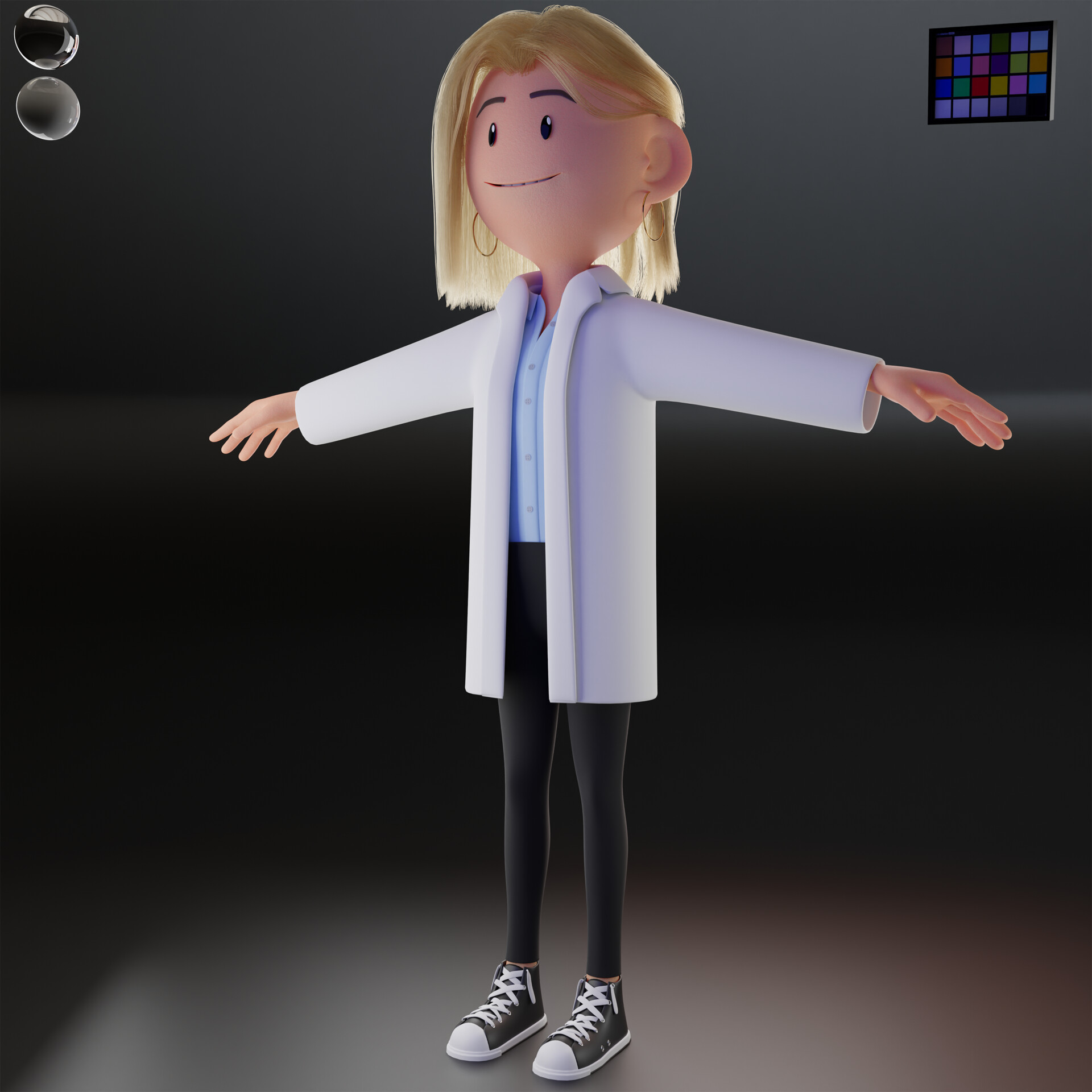 ArtStation - 3D character of a scientist.
