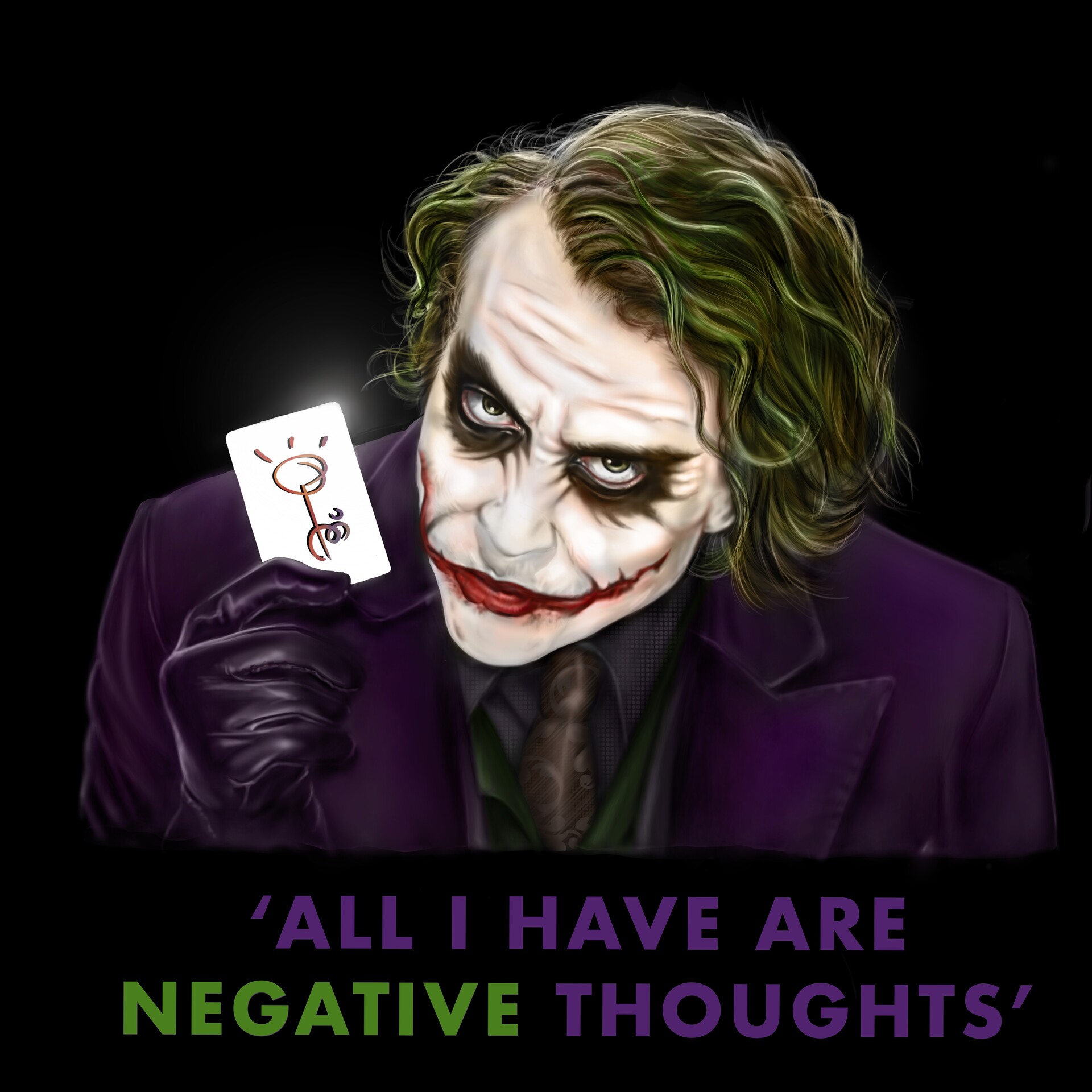 ArtStation - Joker portrait Digital Painting with procreate in iPad ...