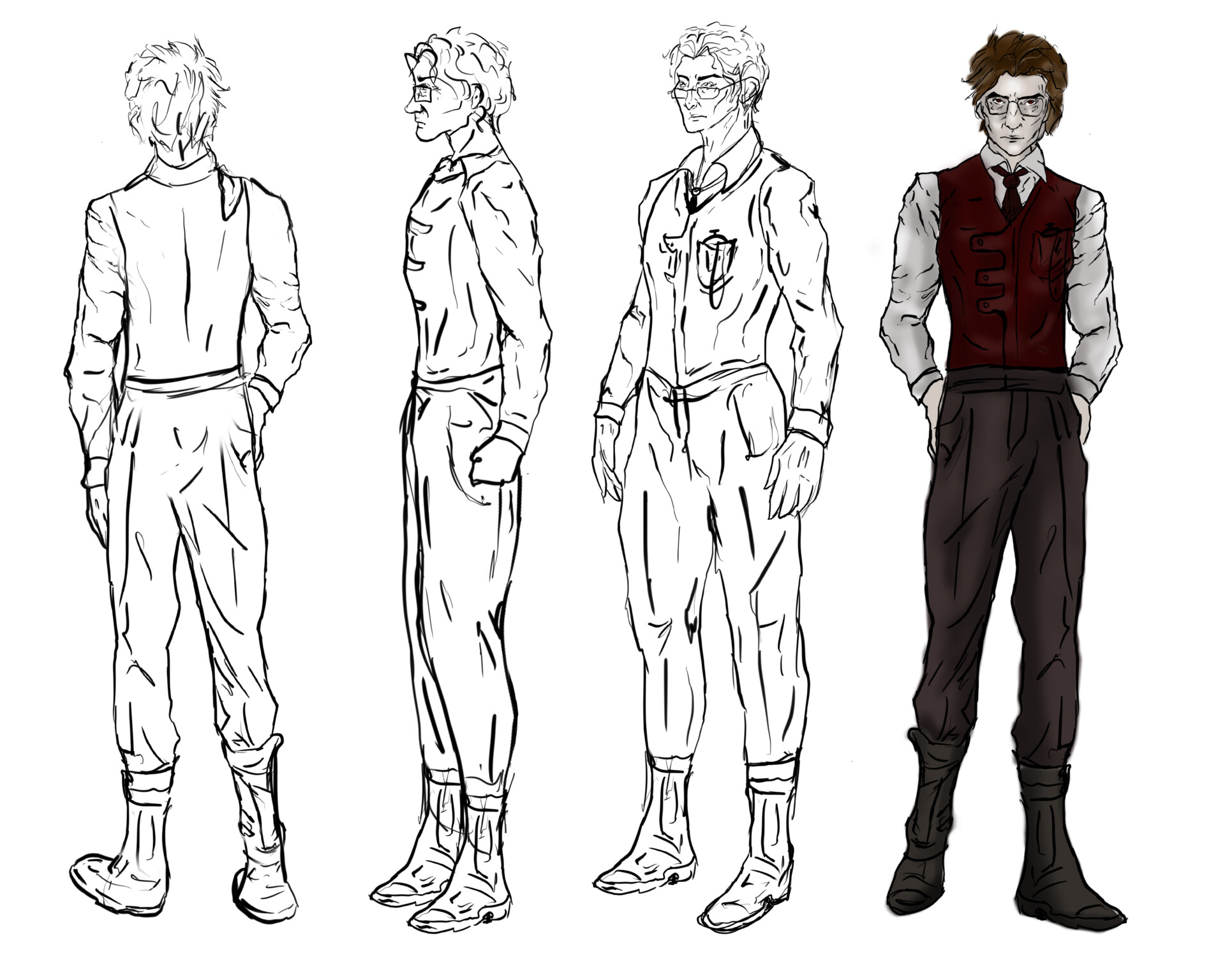 ArtStation - 2d character concept art