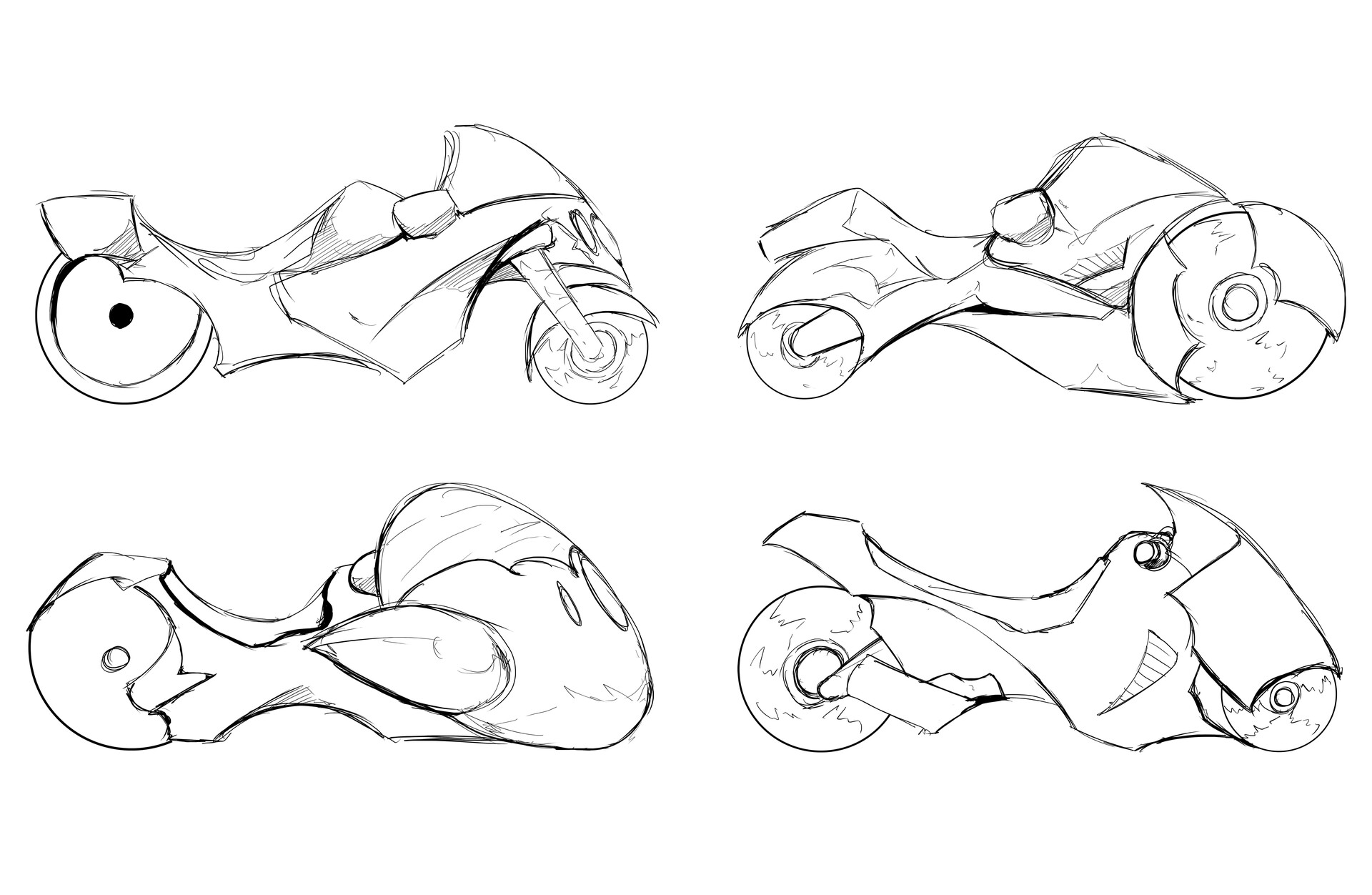 ArtStation - Motorcycle 4 possible Designs