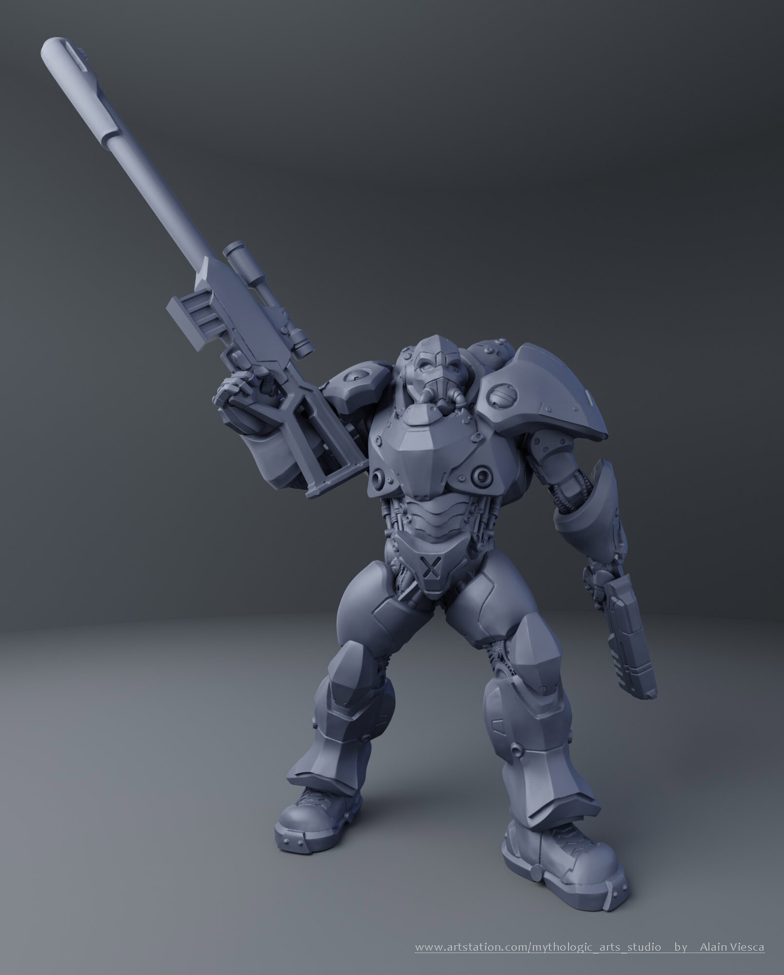 ArtStation - Scifi Power Armor/mecha renders