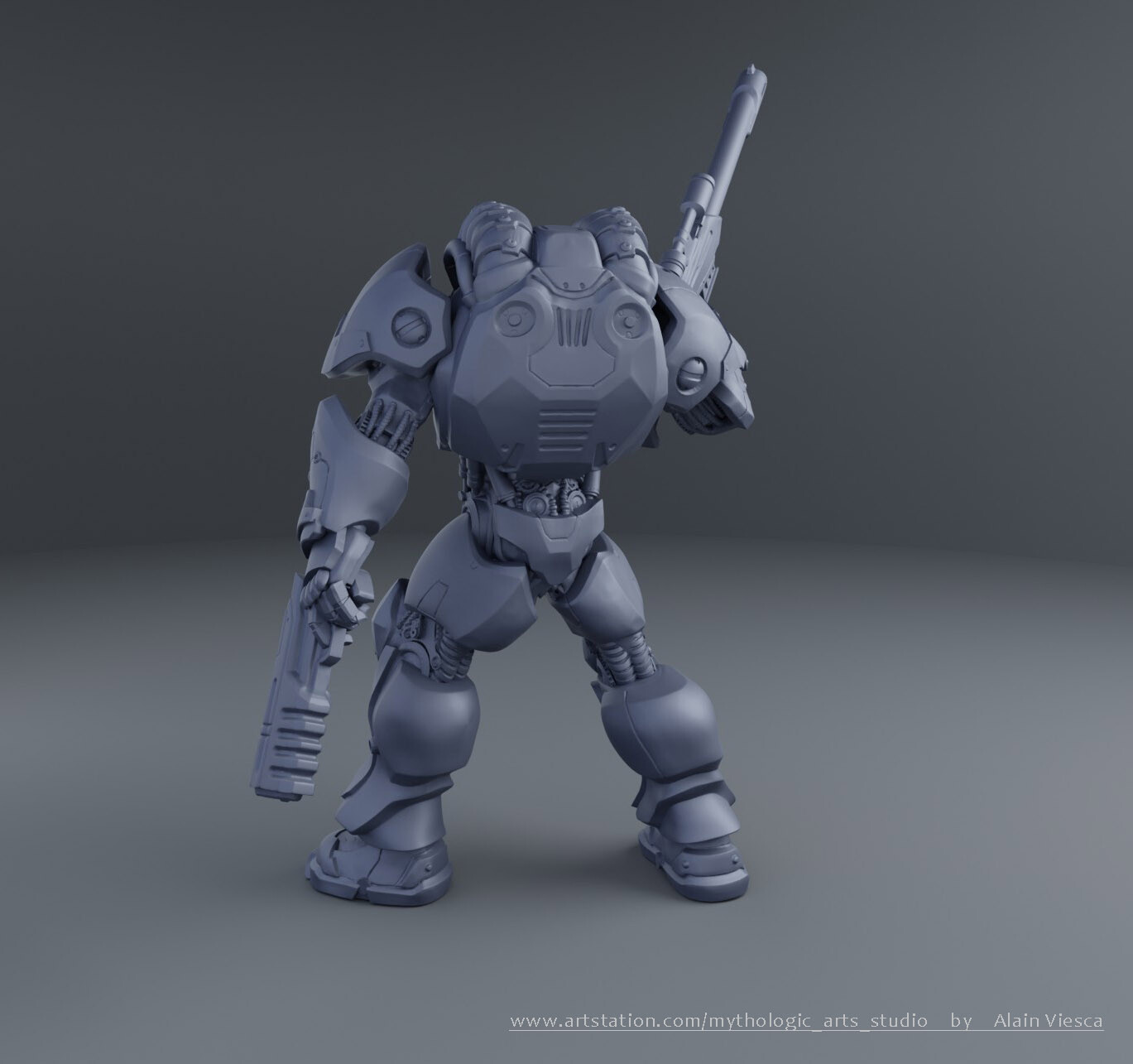 Alain Viesca Arts - Scifi Power Armor/mecha renders