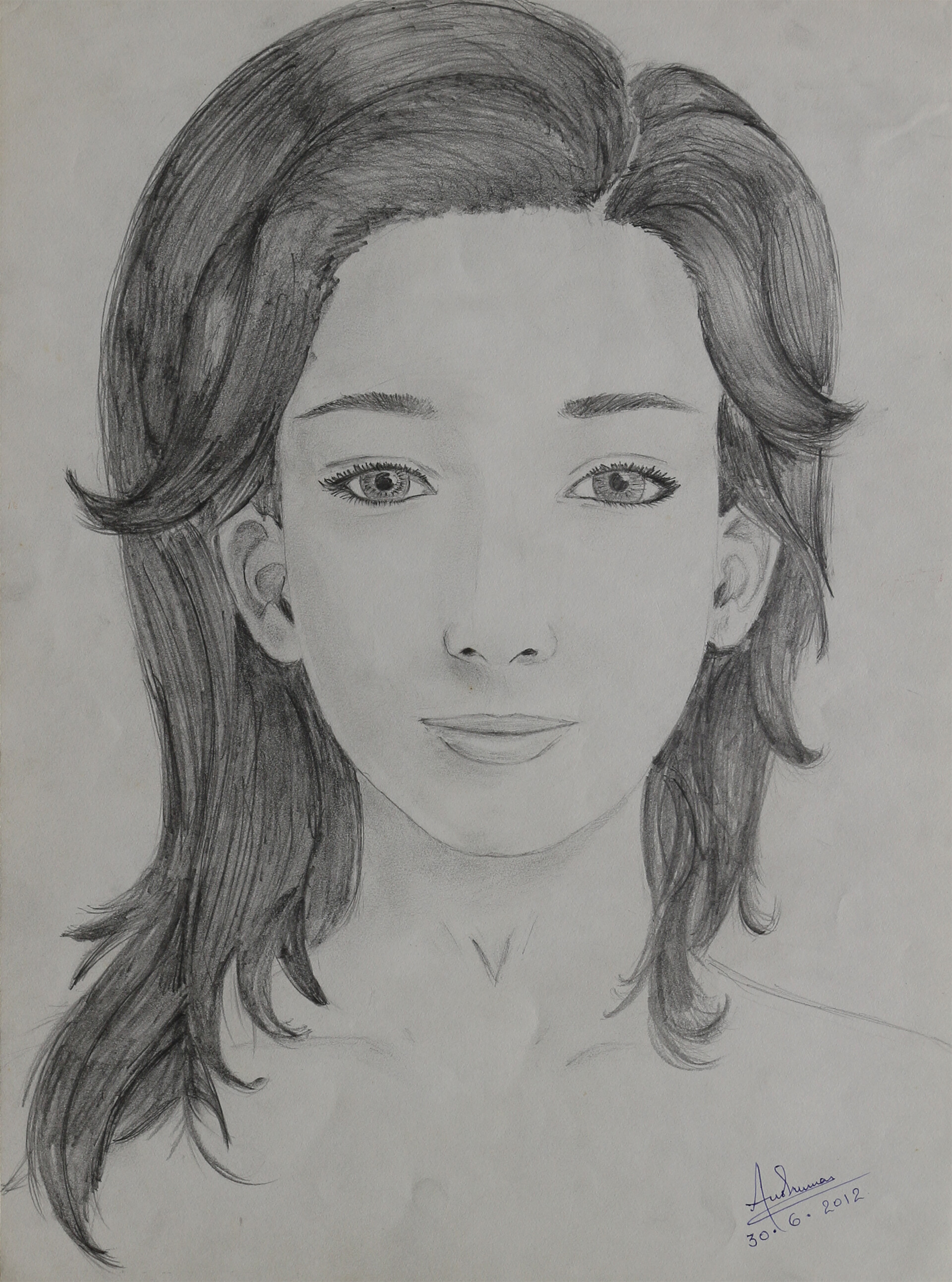 Anshuman Sisodia - Charcoal and Pastel Drawing